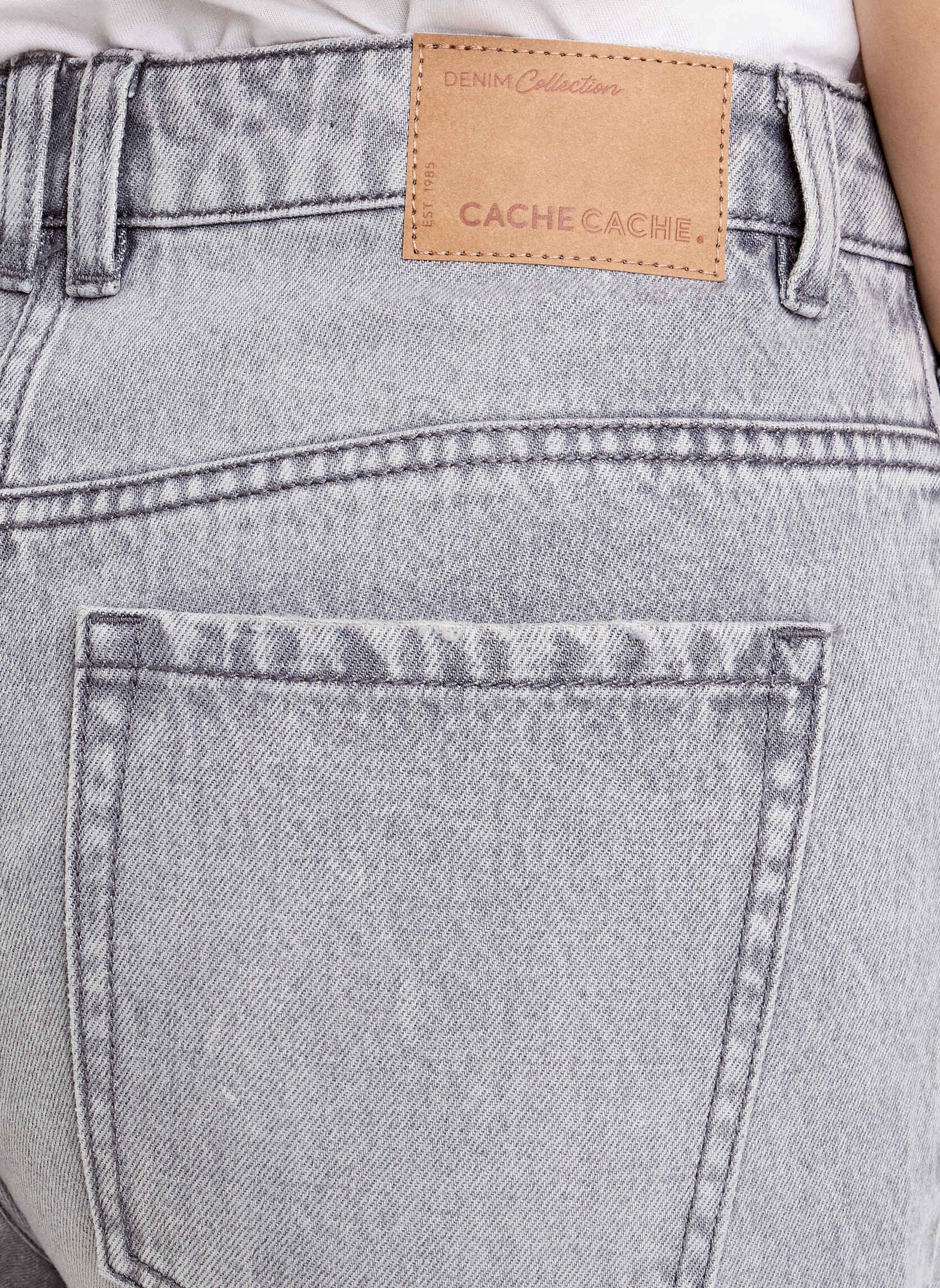 Cache Cache Jeans droit Jeans wide leg - DELNO-ELEF gris | Sarenza France