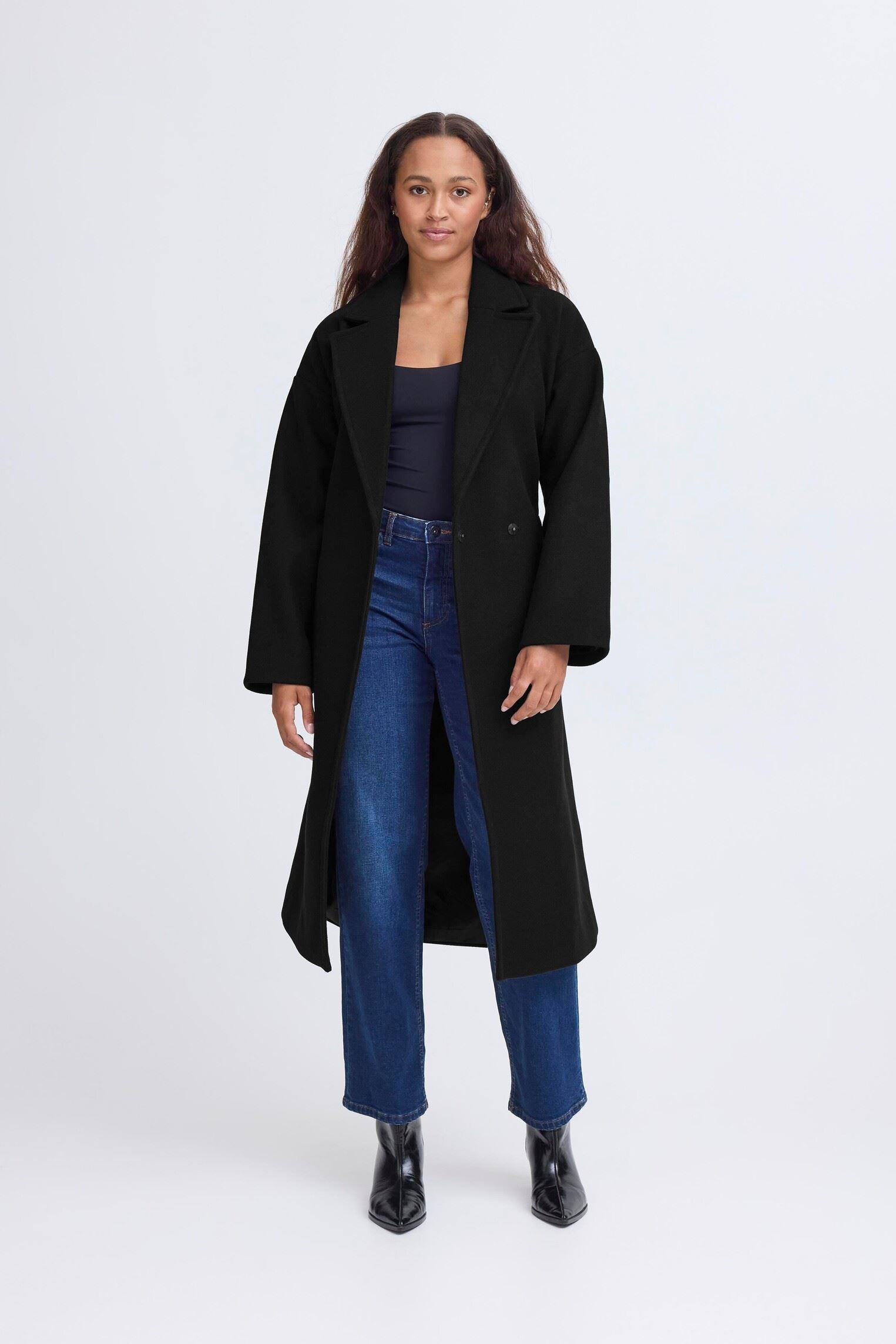 Ichi Manteaux IHJANNET JA8 femme noir | Sarenza France