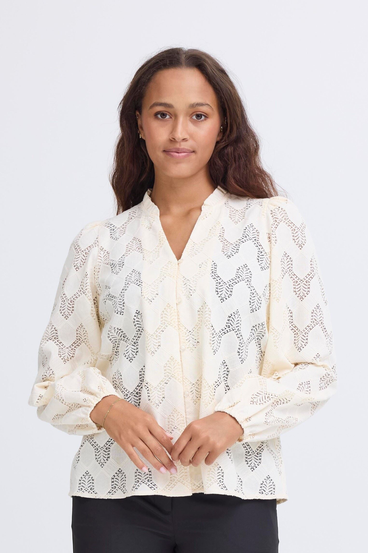 Ichi Blouses manches longues IHJUNELA SH femme blanc | Sarenza France