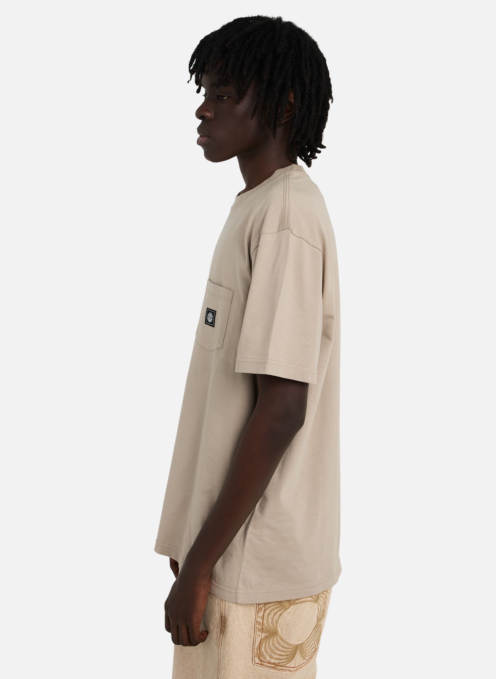 Element Tee-shirts Icon Label Pocket homme marron | Sarenza France
