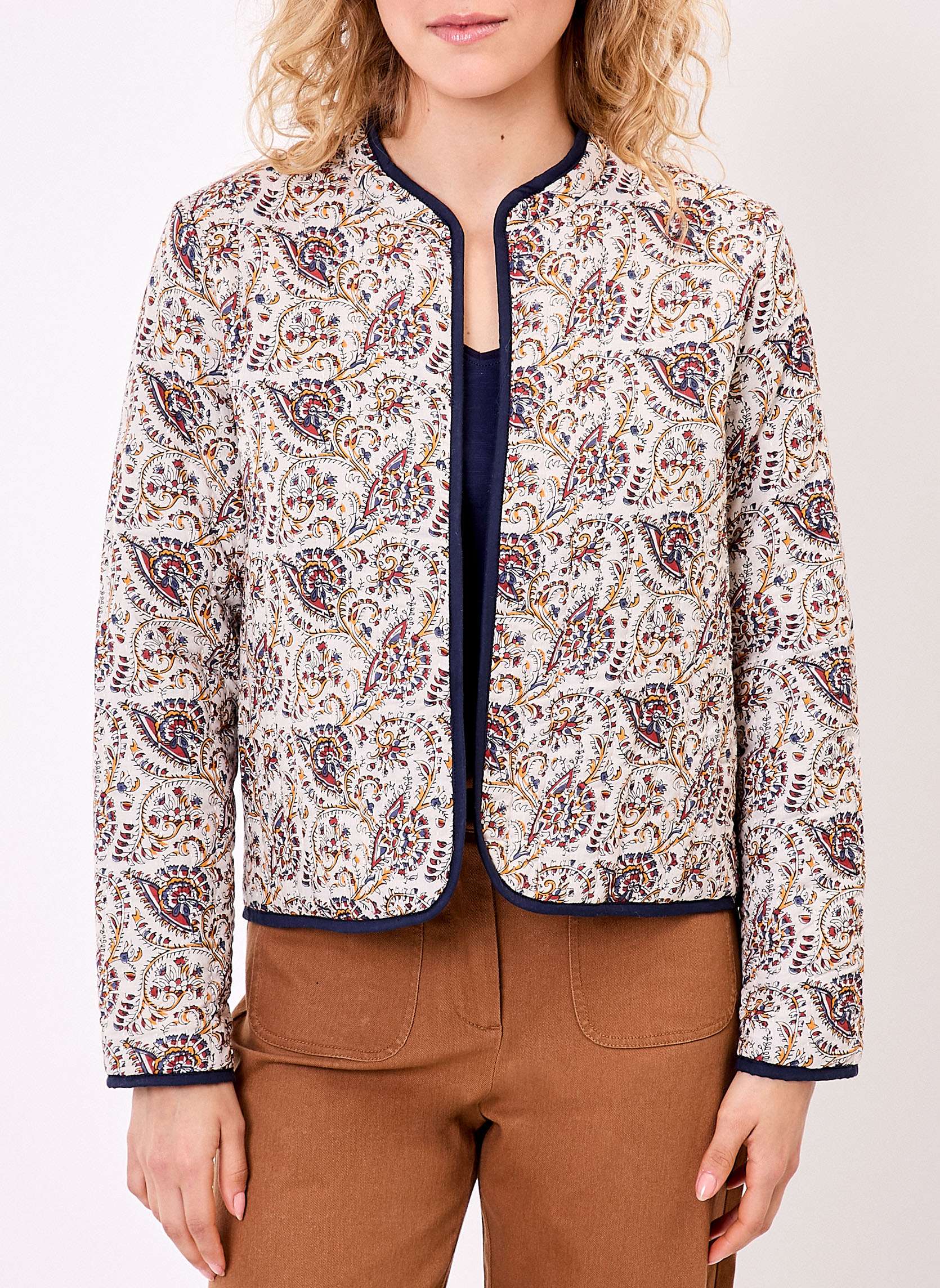 La Fiancée Vestes Veste matelassée réversible coton bio ANETE femme ...