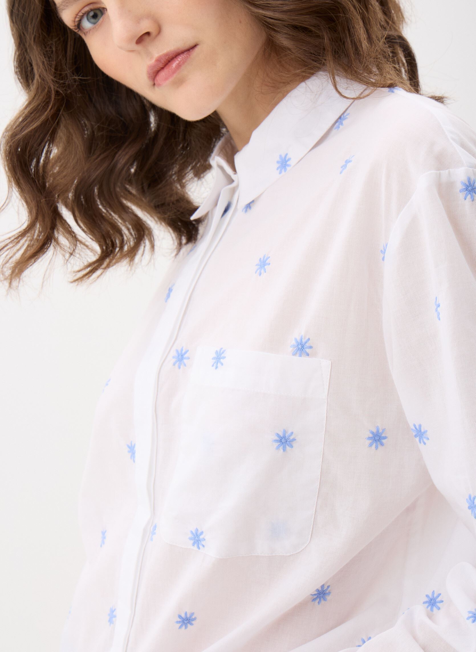 MADE BY Chemises manches longues Chemise broderie etoile - CHESTAR ...