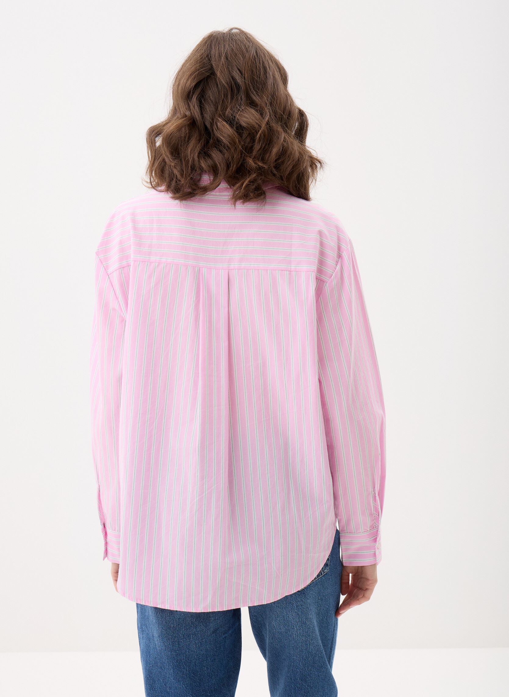 MADE BY Chemises manches longues Chemise rayures - CHESTRIPE femme rose ...