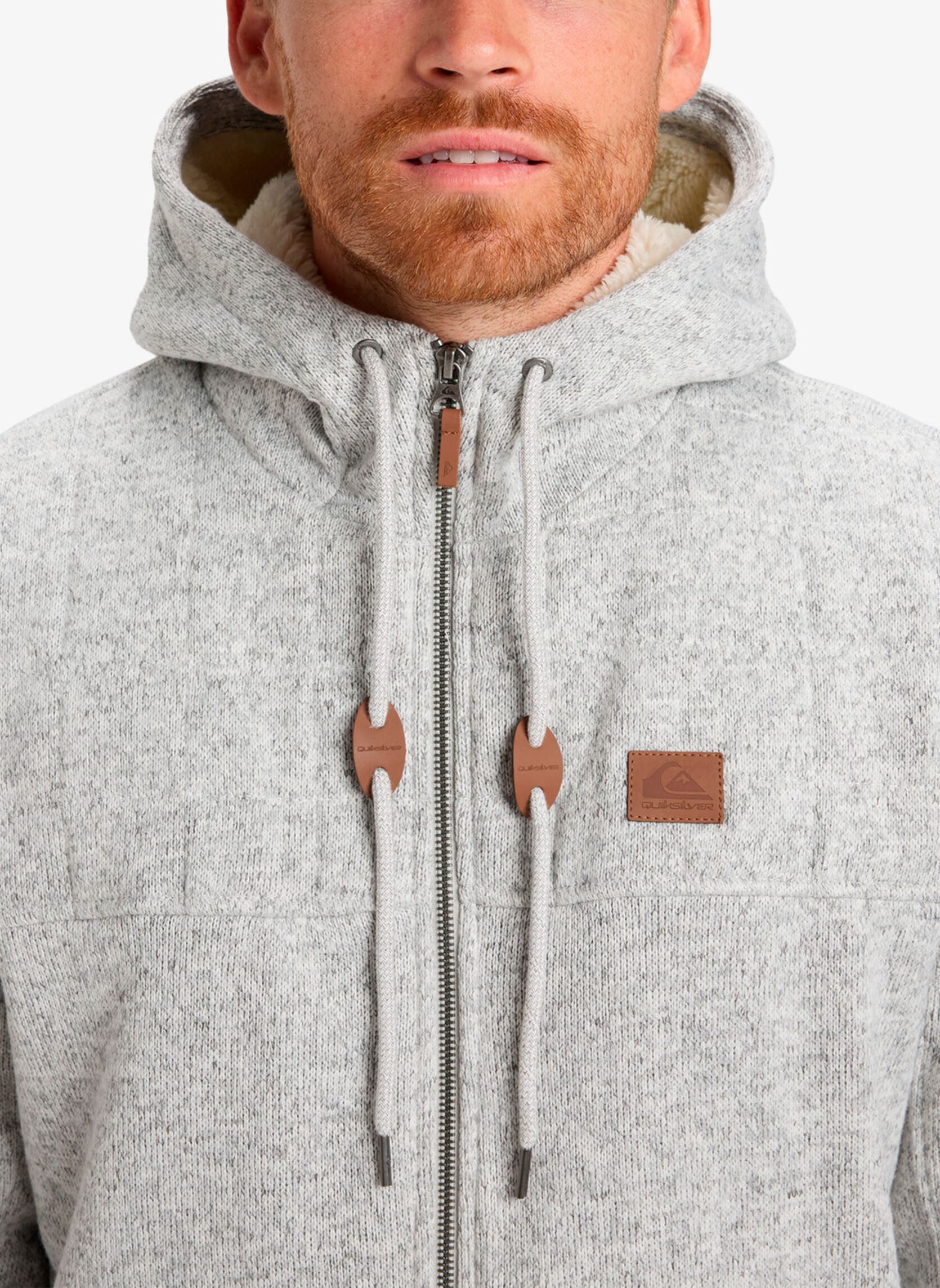 Bestel Quiksilver Sweaters met rits Cypress Keller heren grijs ...