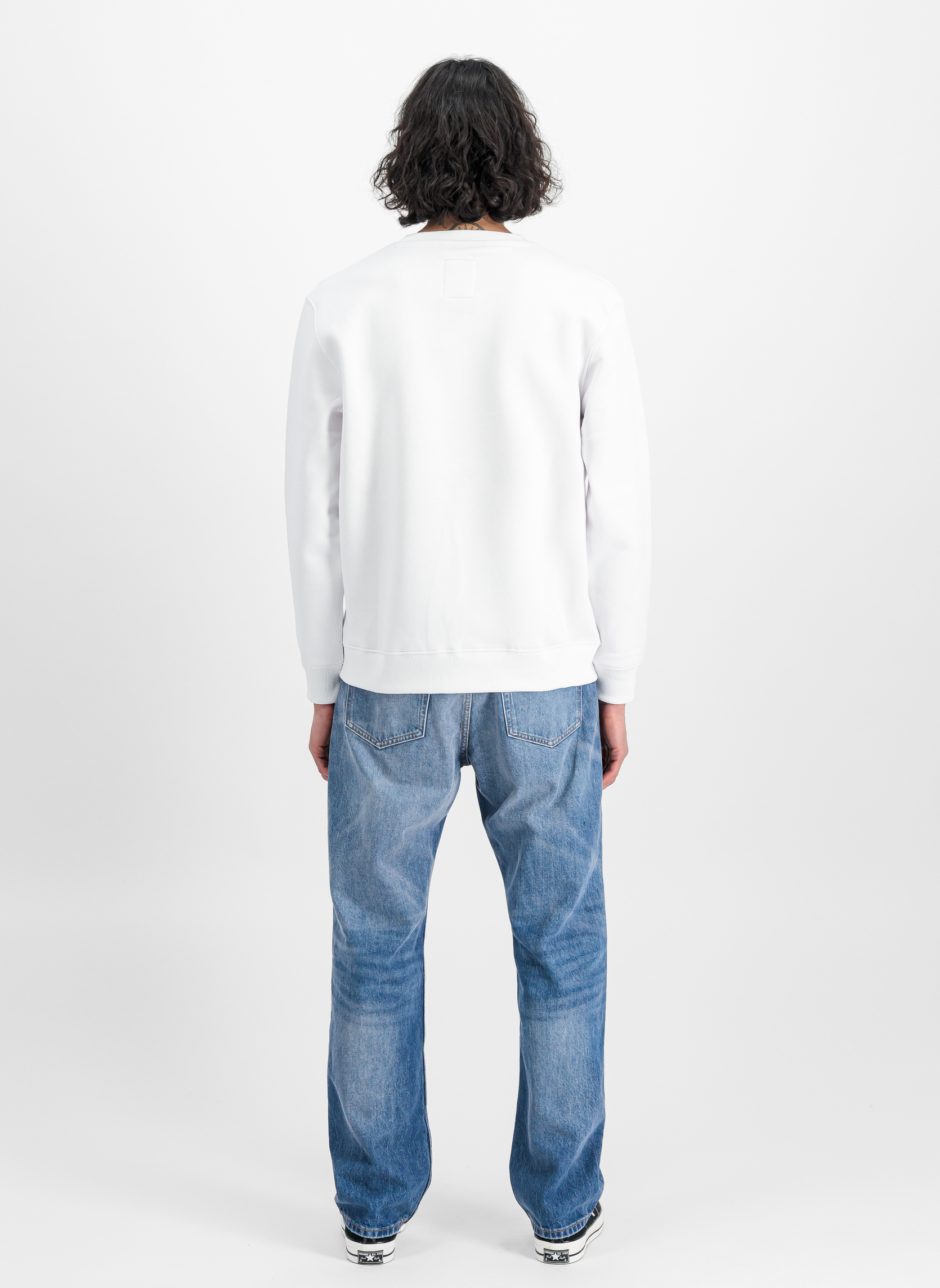 Alpha Industries Sweats à capuche Basic Small Logo Sweatshirt homme blanc | Sarenza France