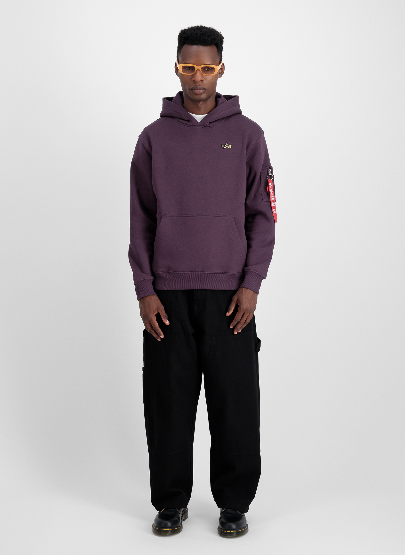 Alpha Industries Sweats à capuche 3D Small Logo Hoodie homme violet ...