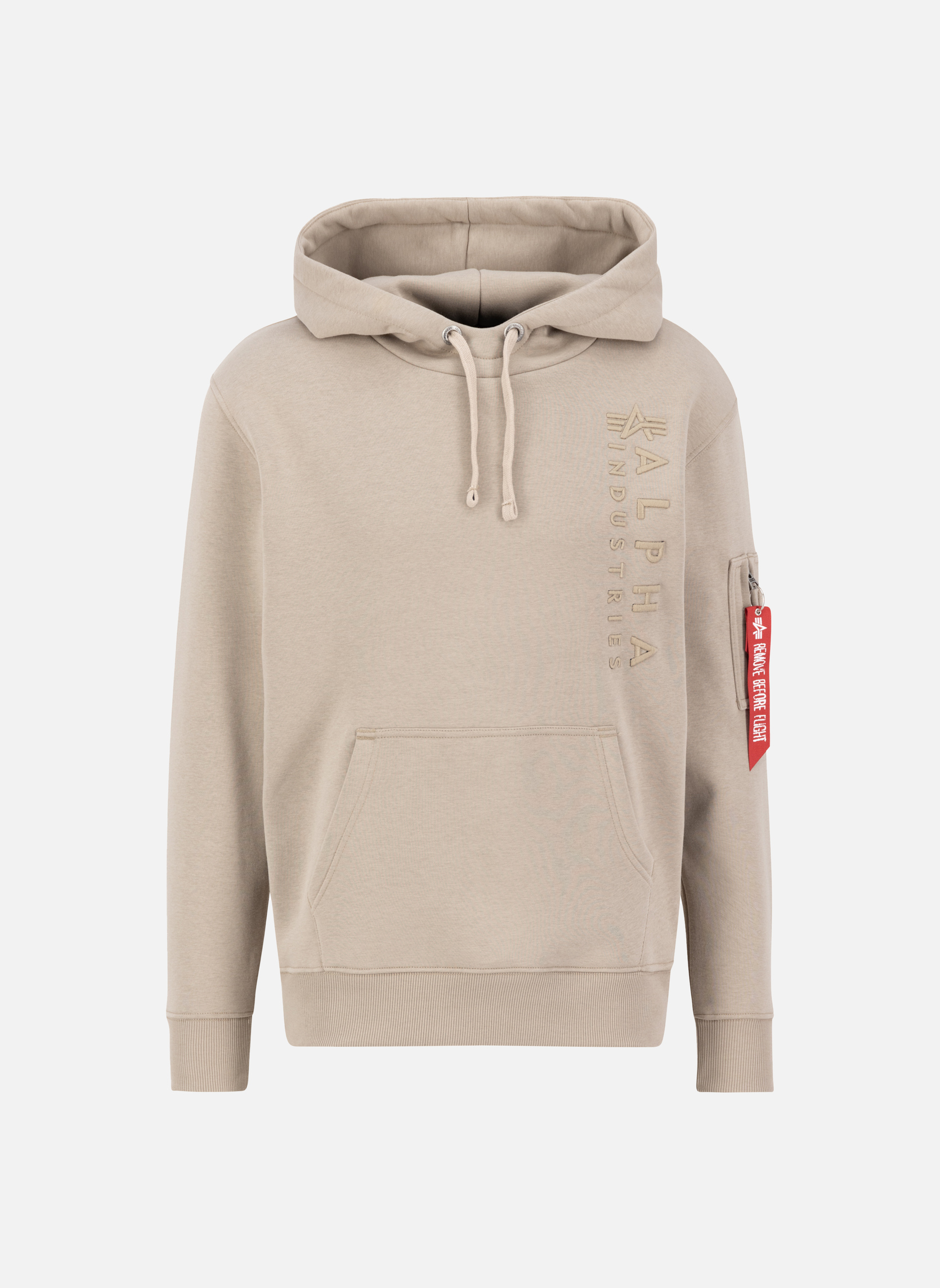 Alpha Industries Sweats à capuche Embroidery Hoodie homme beige ...