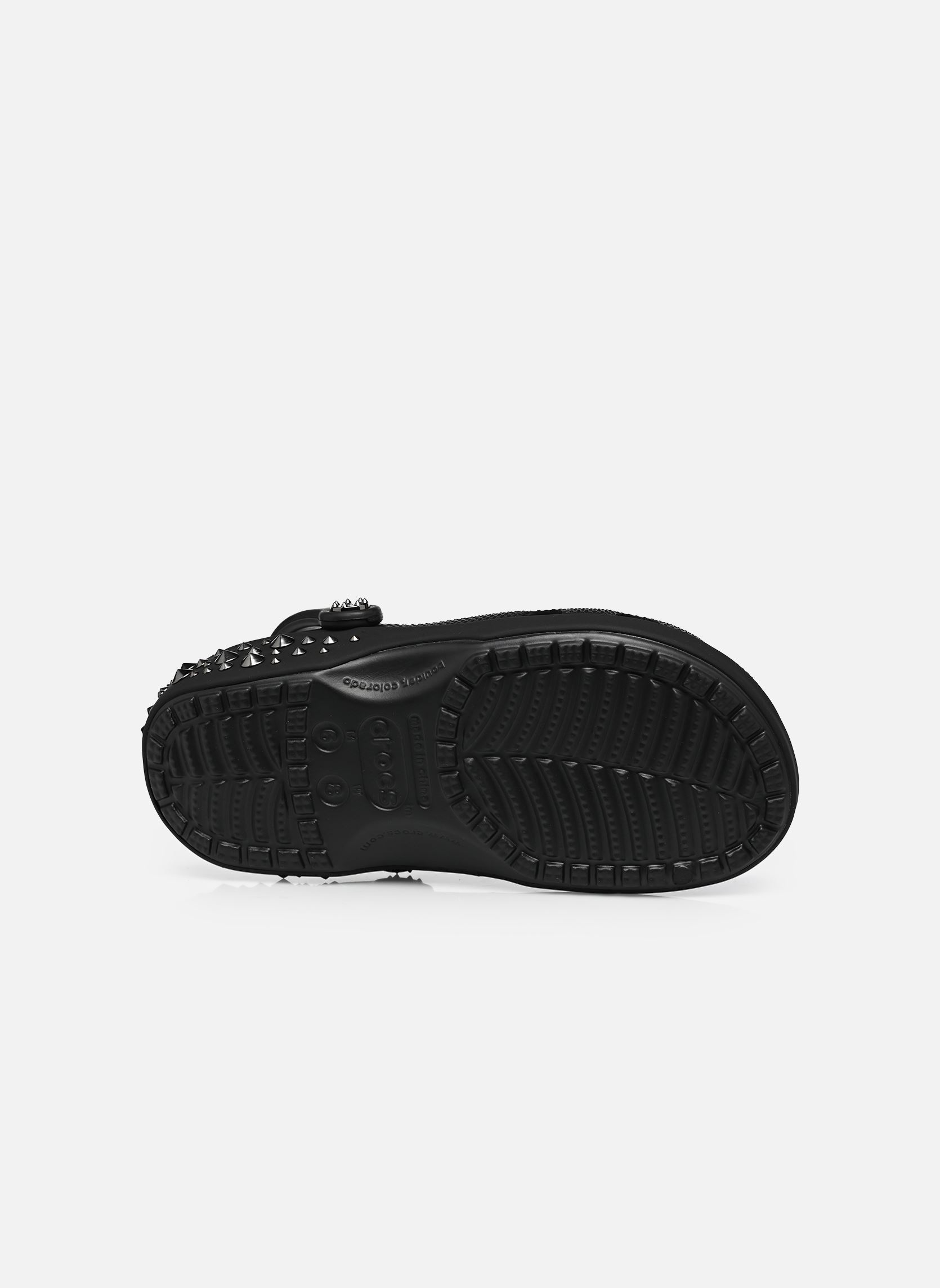 Crocs Pantoletten und Clogs Classic Studded Clog damen schwarz online ...