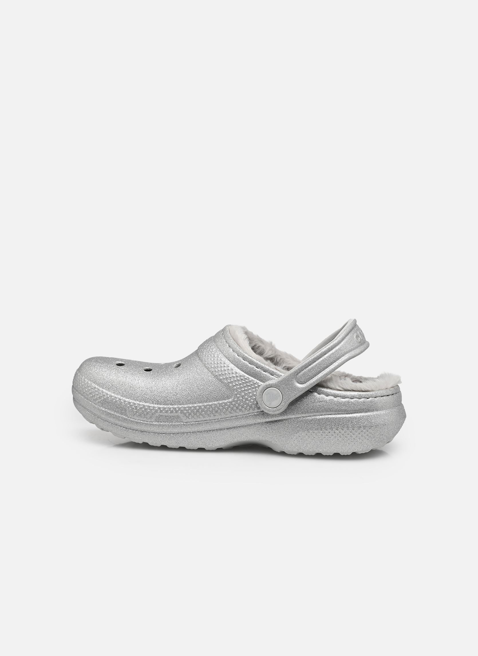 Crocs Pantoletten und Clogs Classic Fuzz Lined Glitter Clog W damen ...