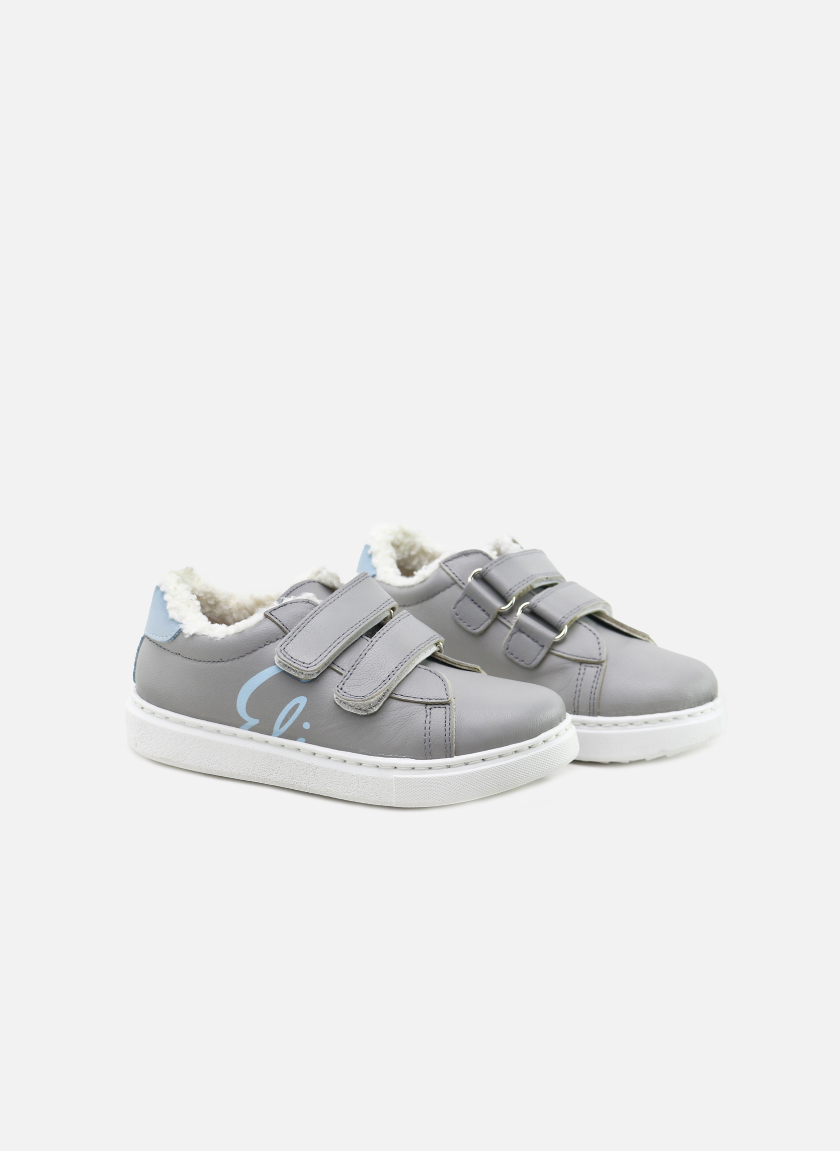 Eli 1957 Baskets Baskets cuir AF132111-BURNISH-SIEM Gris homme gris ...