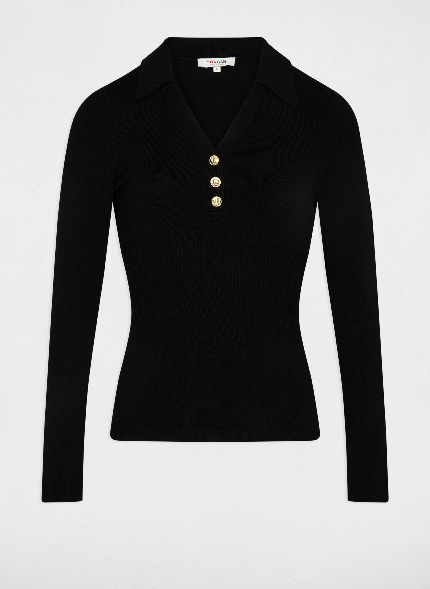 Morgan Pulls Pulls cols ronds - 252-MBANOU femme noir | Sarenza France