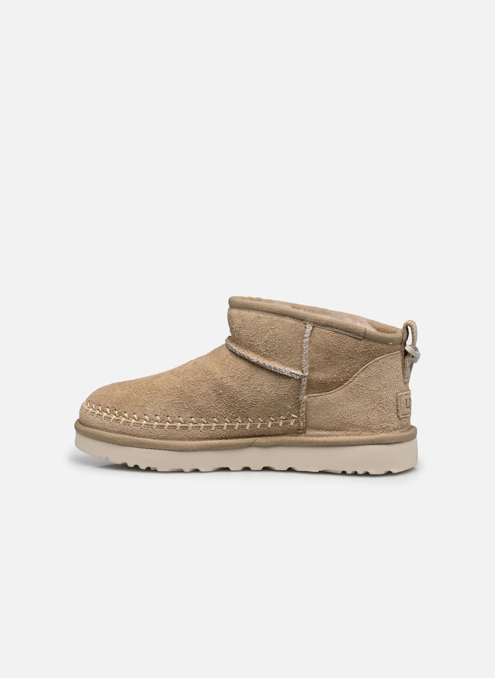 UGG Niedrige Ankle Boots W Classic Ultra Mini Biarritz damen beige ...