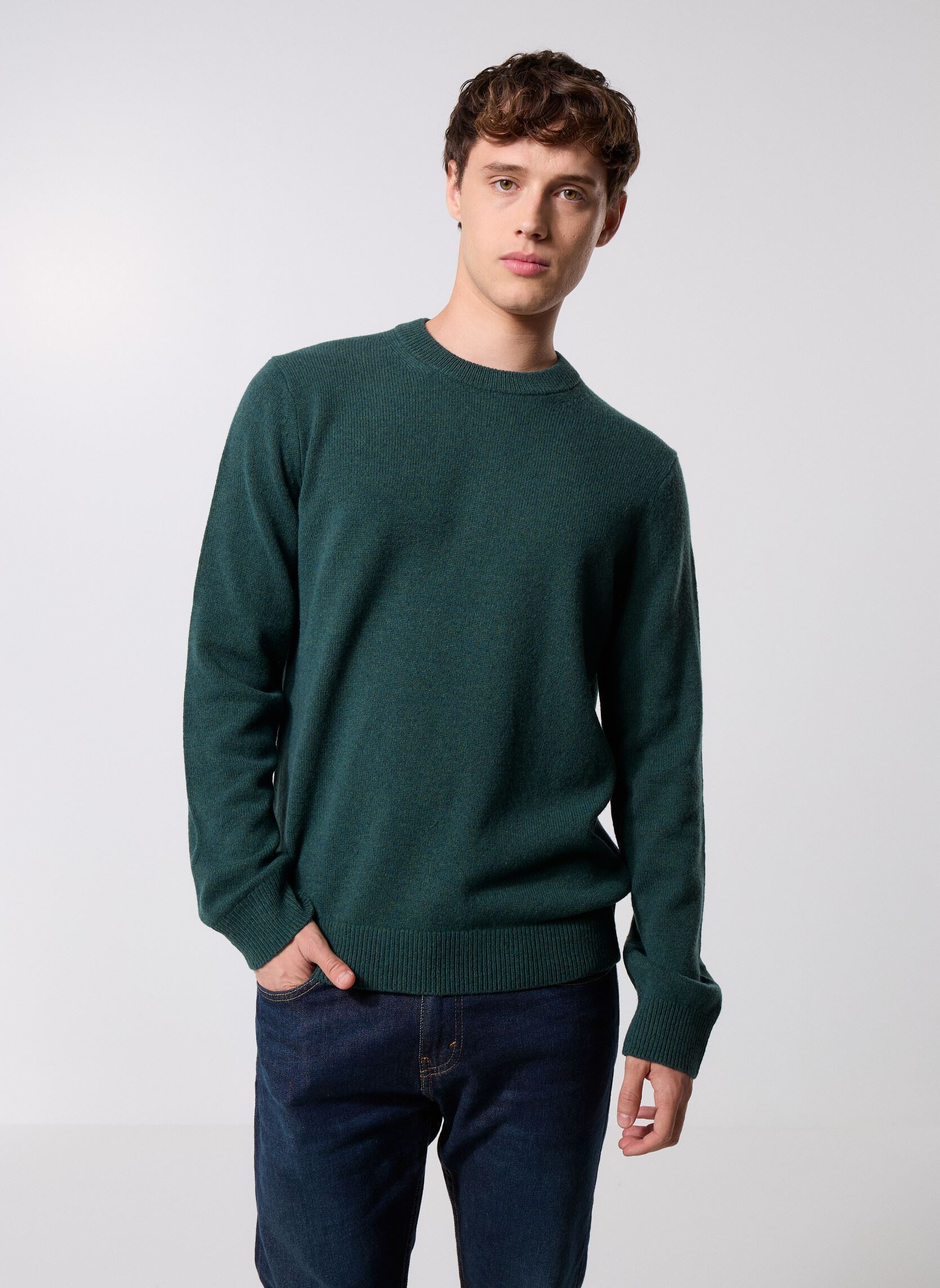 Samsoe Samsoe Sweatshirts Isak Knit Sweater 15010 herren grün - online ...