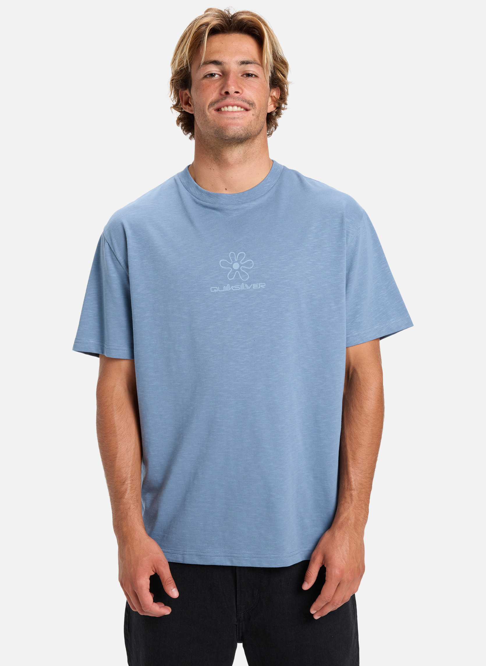 Quiksilver Tee-shirts Cl Skipping Stones homme bleu | Sarenza France