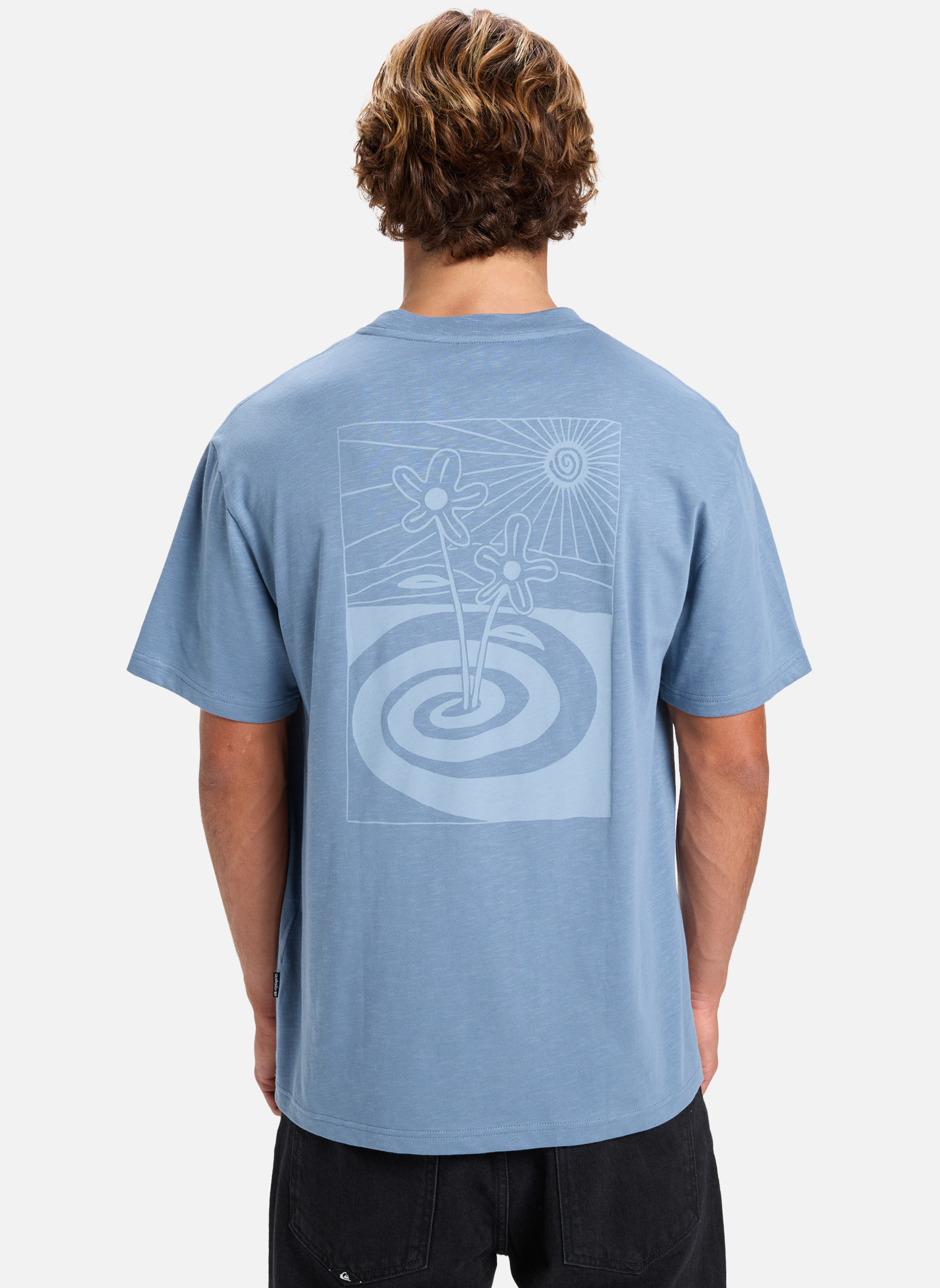 Quiksilver Tee-shirts Cl Skipping Stones homme bleu | Sarenza France