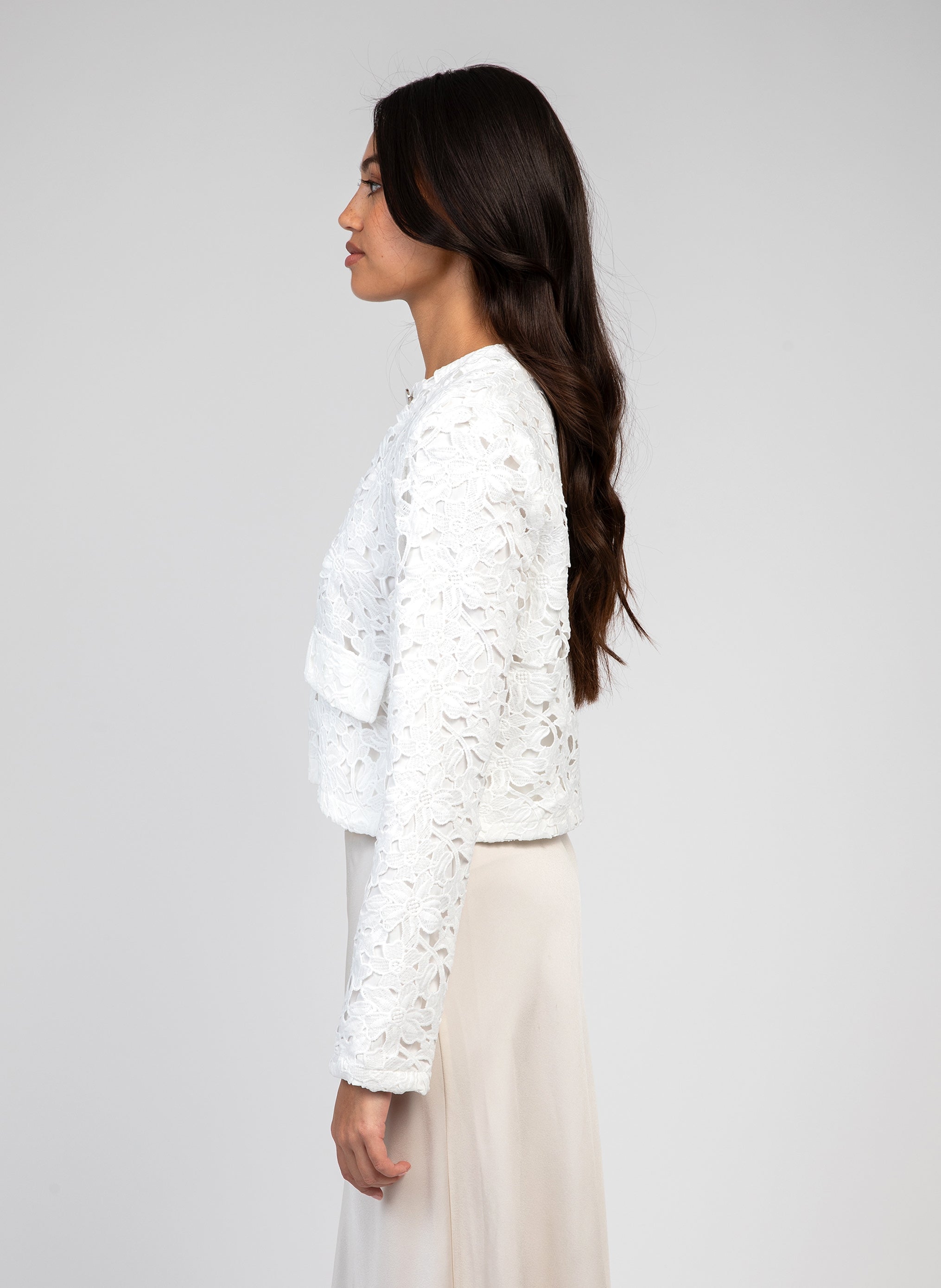 An'ge Vestes VESTE HALLIE ecru blanc | Sarenza France