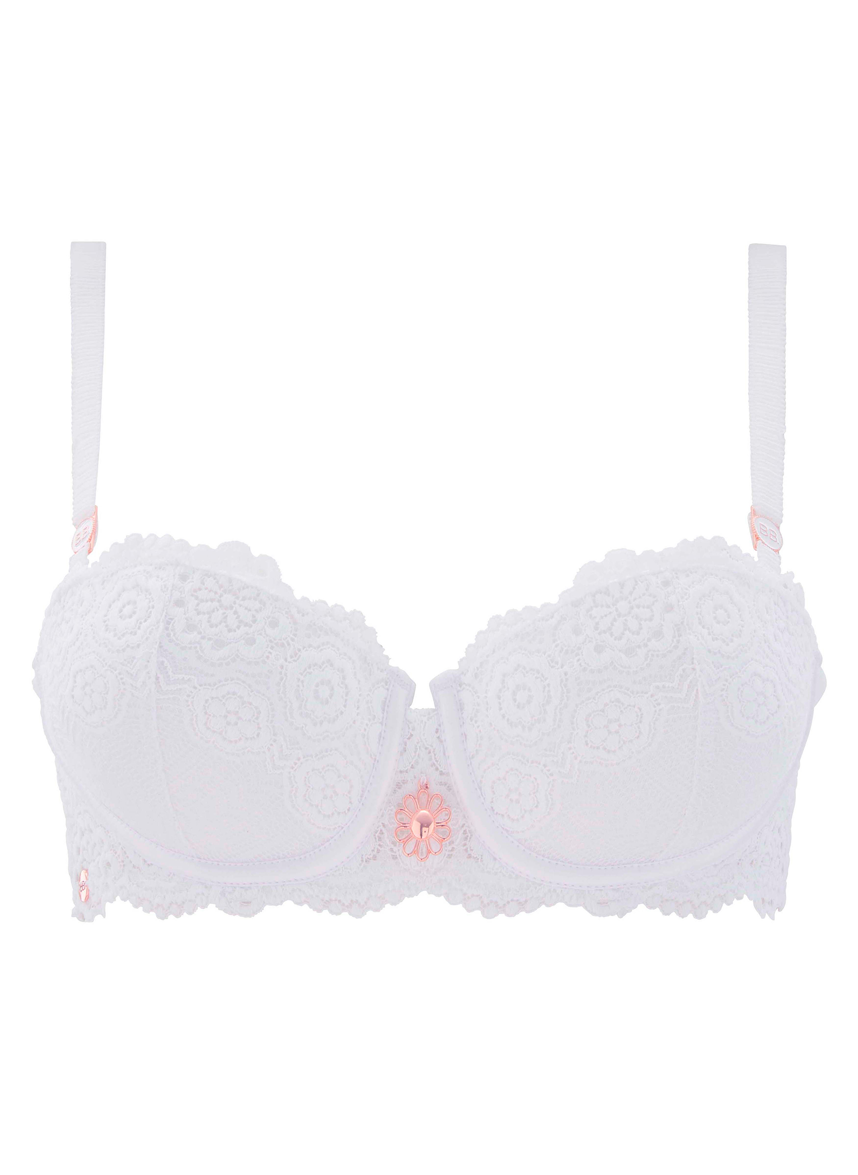 Brigitte Bardot Brassières de Sport Soutien-gorge coques moulées blanc ...