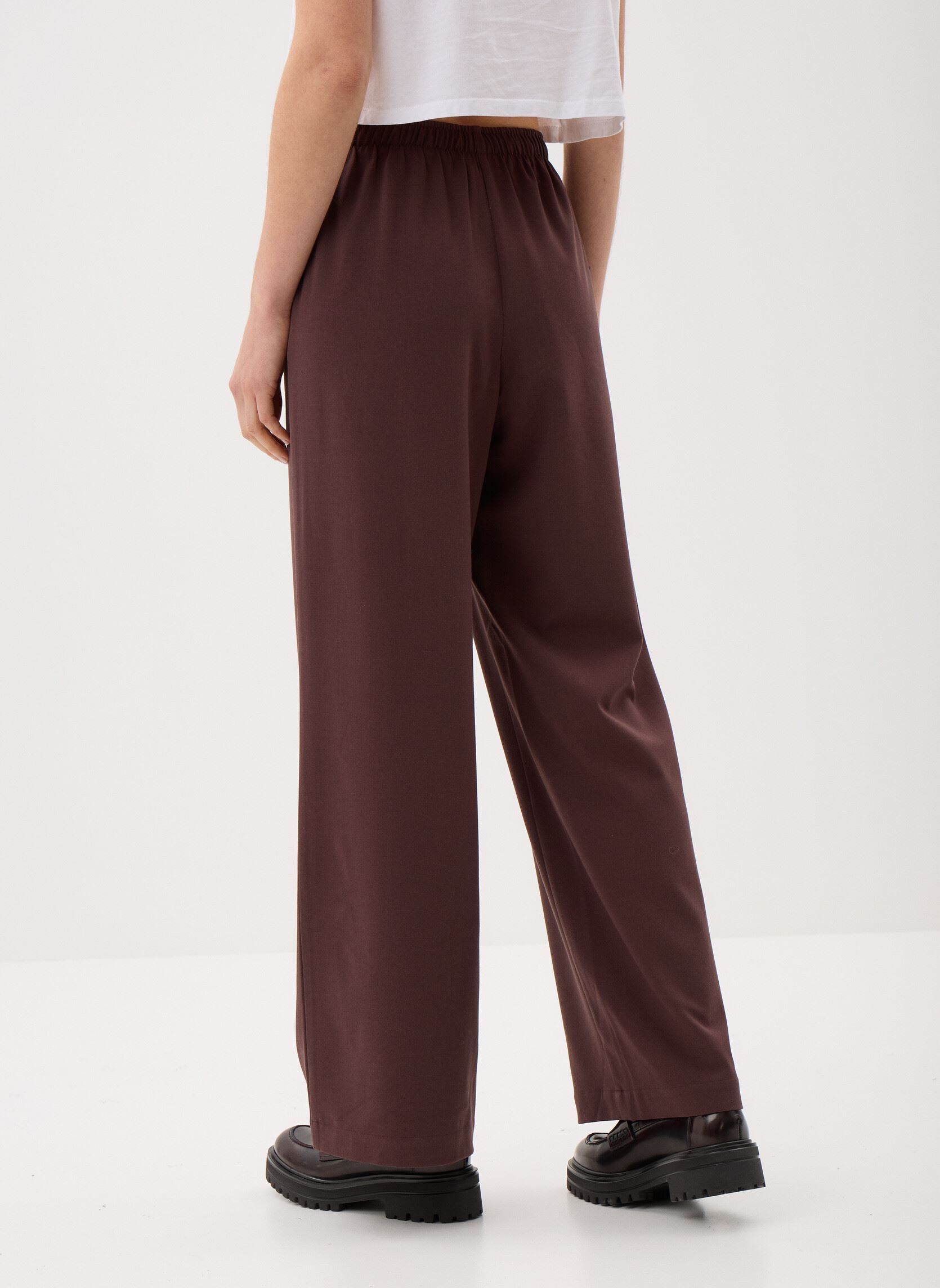Georgia Rose Pantalons larges PANTA-FLUIDE femme marron | Sarenza Belgique
