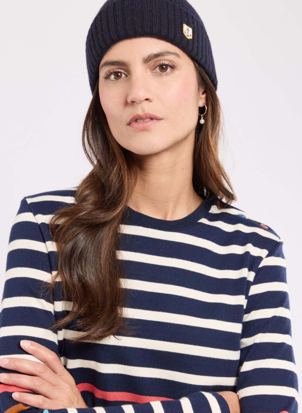 Armor Lux Tee-shirts manches courtes Marinière Deauville seal/nat/cend ...