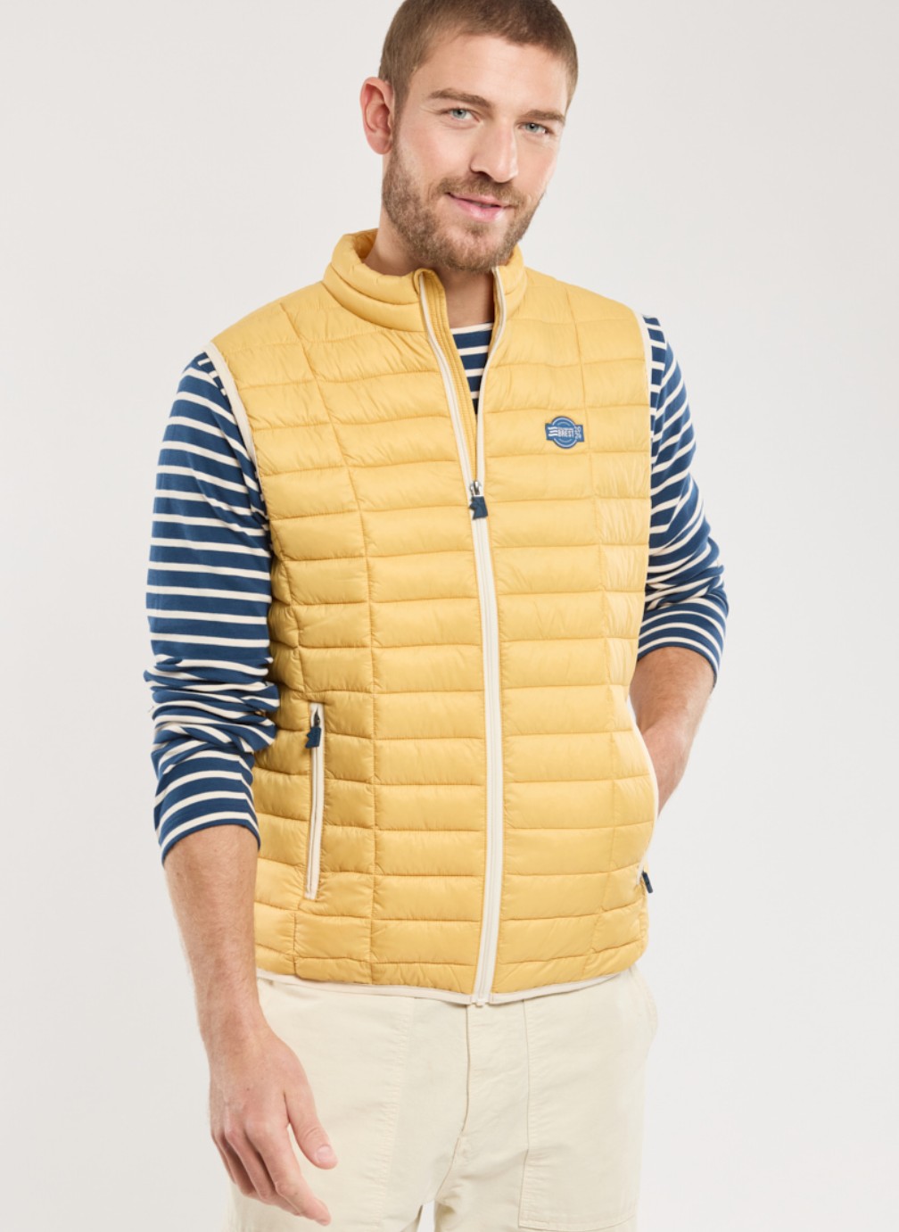 Armor Lux Vestes sans manches Doudoune U3206 bourdon int-ivoire/bourdon ...