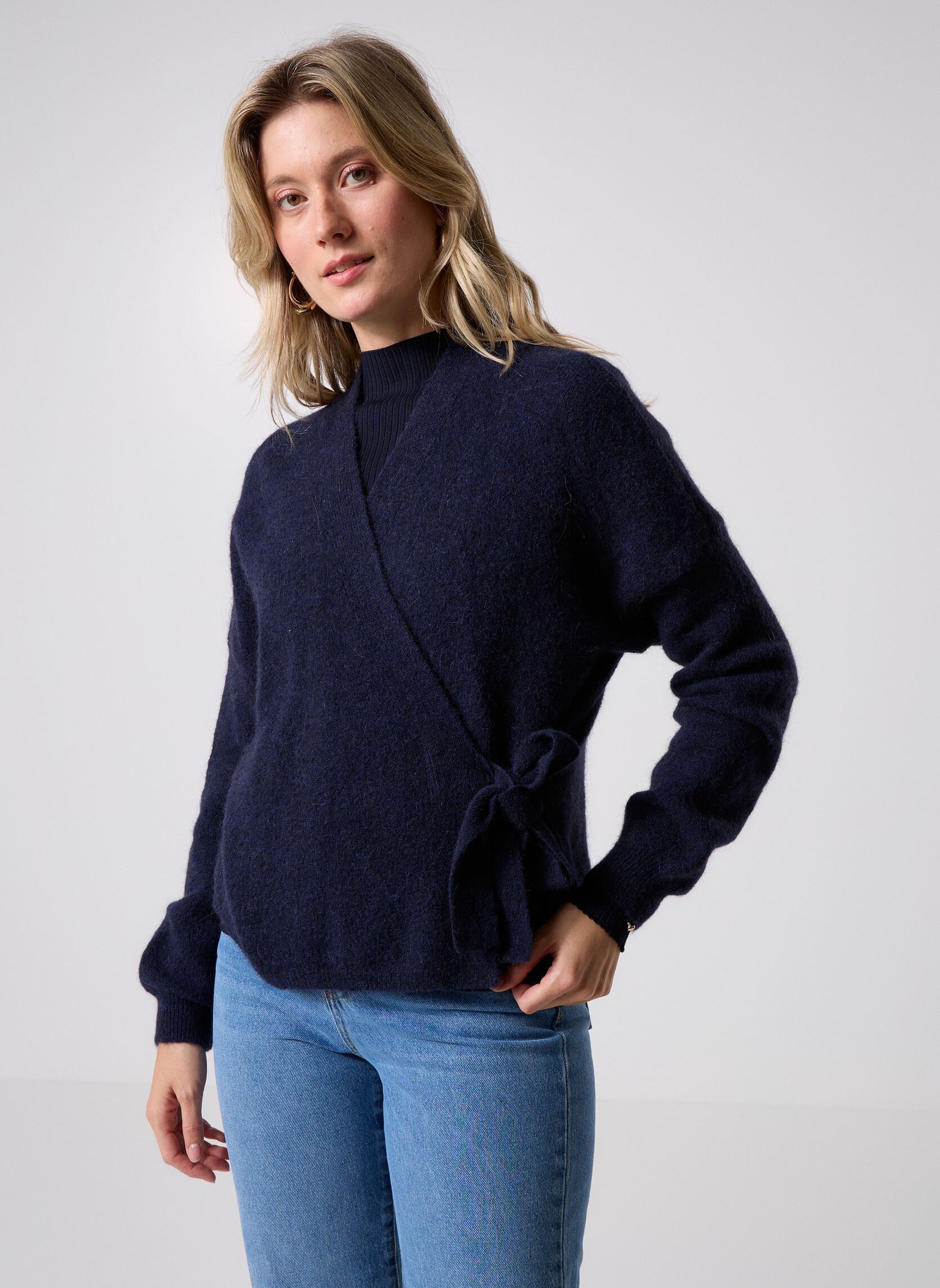 Des Petits Hauts Gilets Gilet - Berta femme bleu | Sarenza Belgique