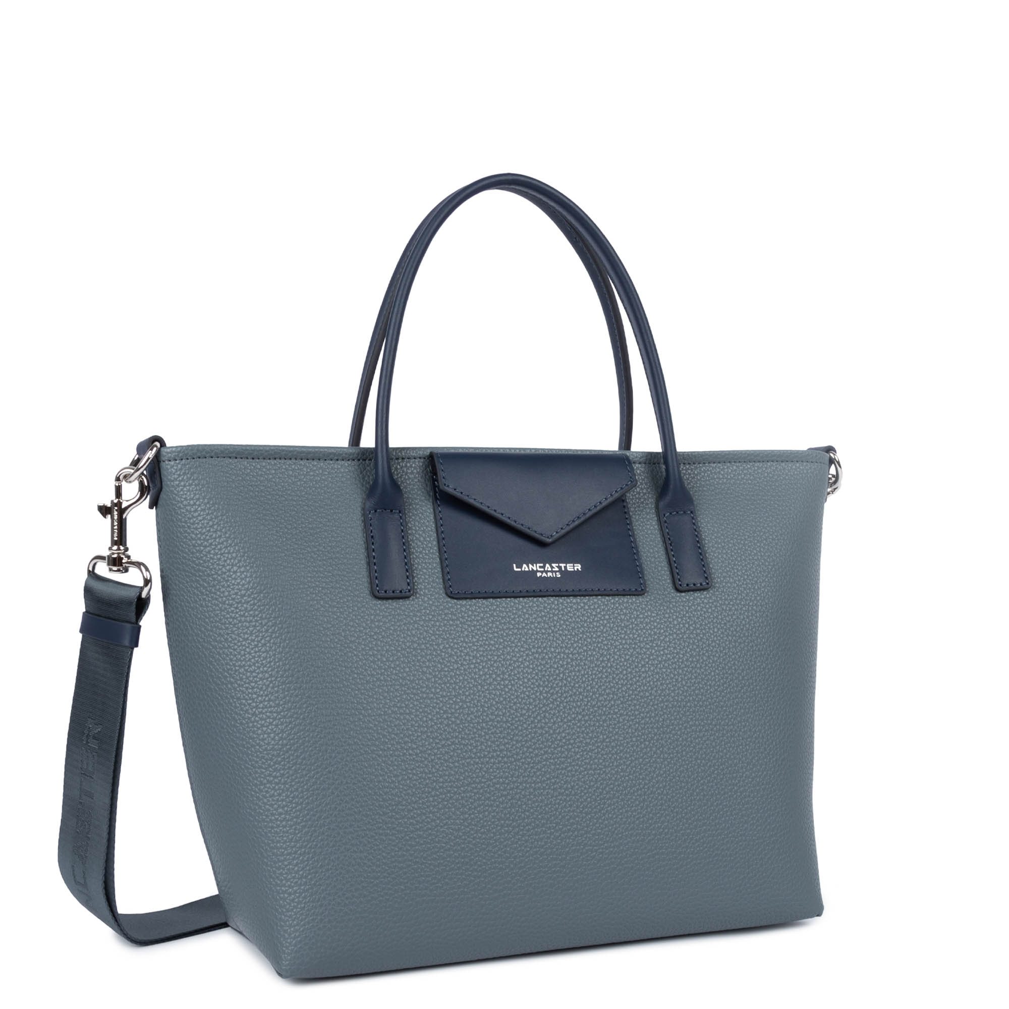 Lancaster Sacs à main Sac cabas main - Maya Double KBA femme bleu ...
