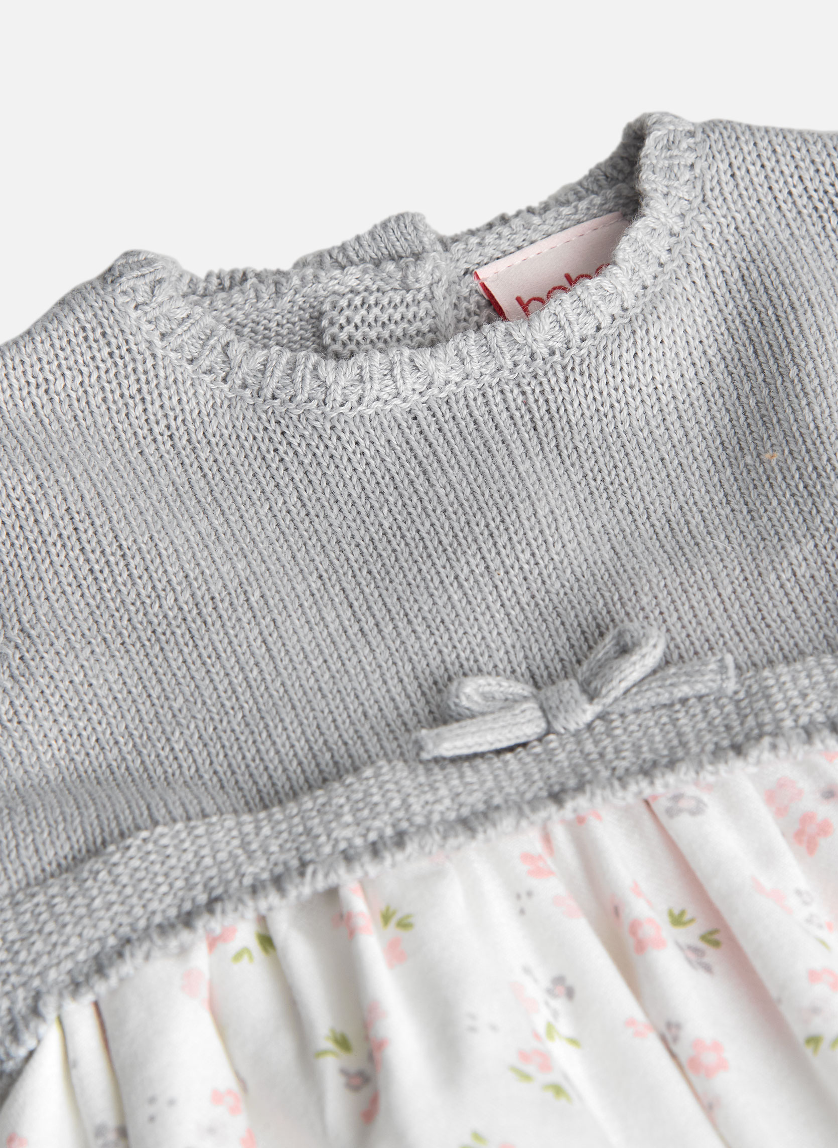 Boboli Robes Robe bébé fleurs -Gris gris | Sarenza France