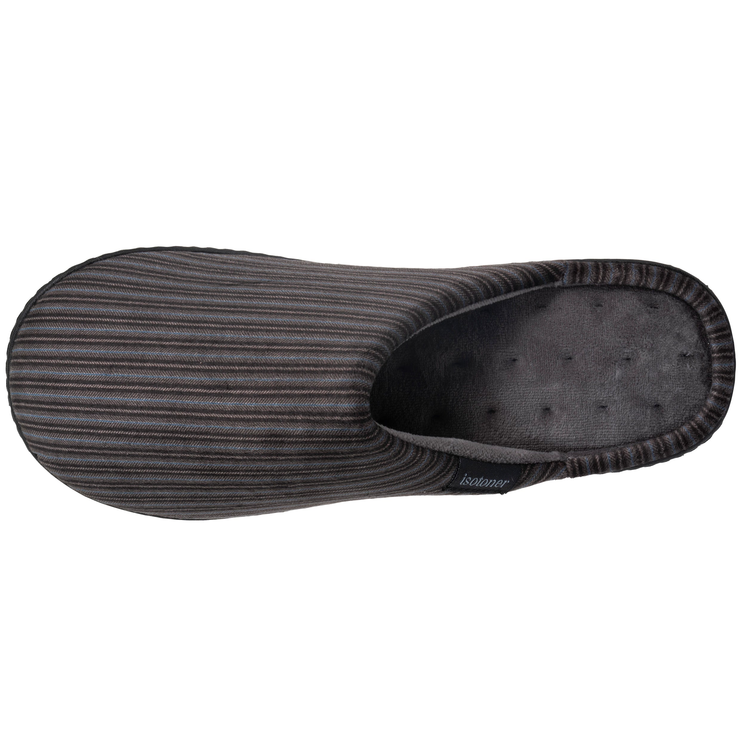 Isotoner Chaussons Chaussons mules Homme Rayures gris/bleu homme gris ...