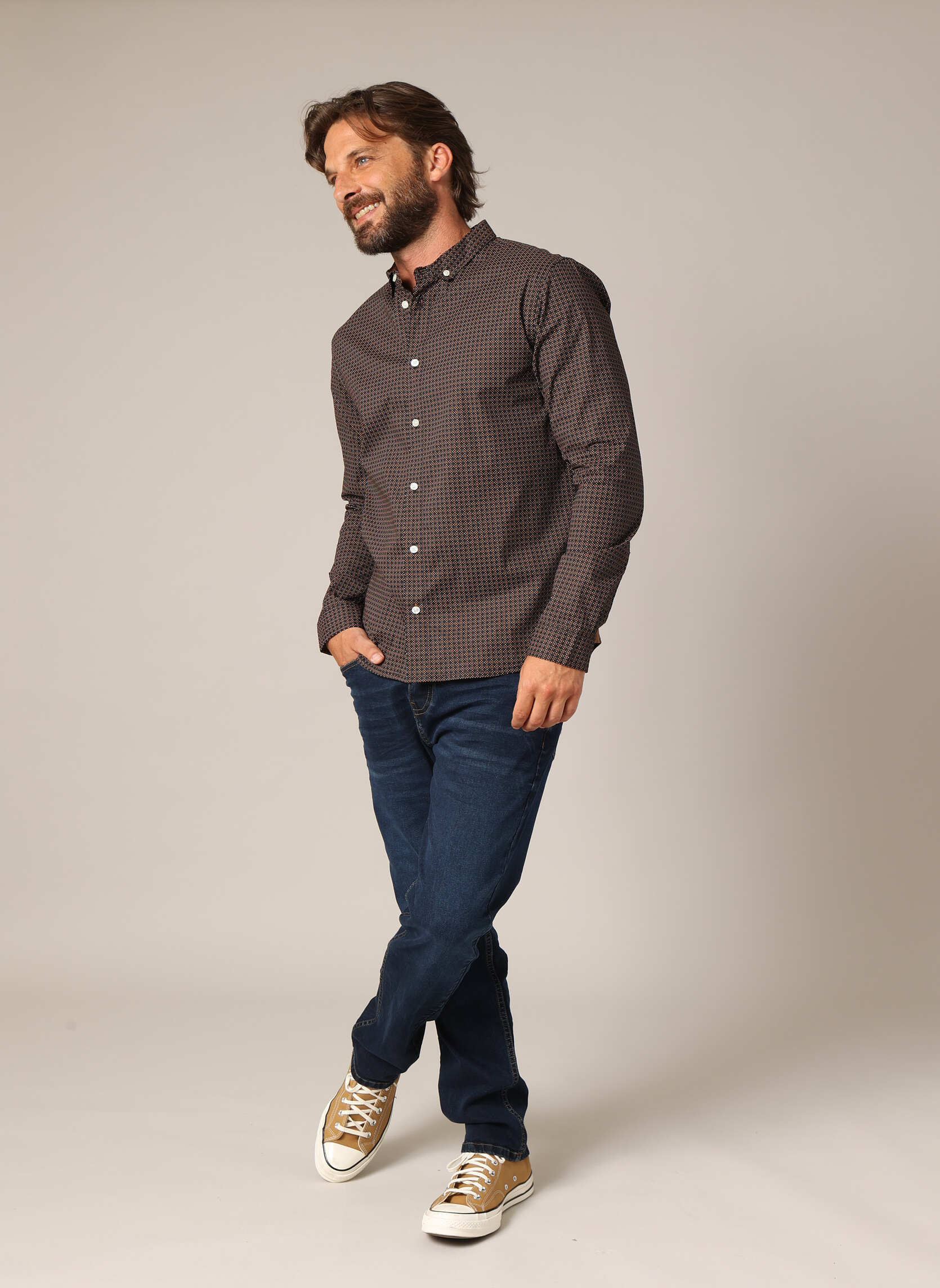 Deeluxe Chemises Chemise BOGART homme marron | Sarenza France
