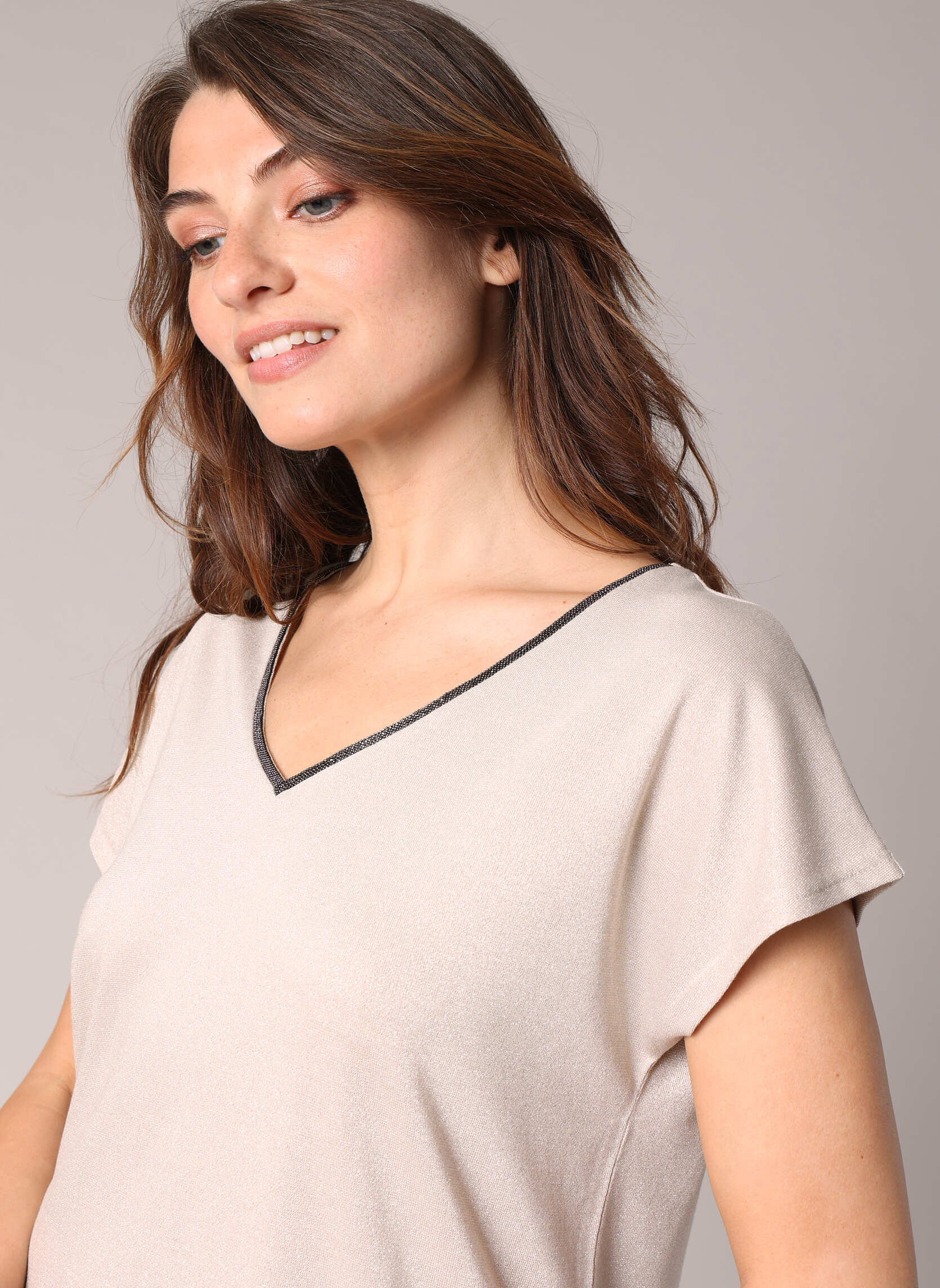 Deeluxe Tee-shirts manches courtes T-Shirt JOSSY femme beige | Sarenza ...