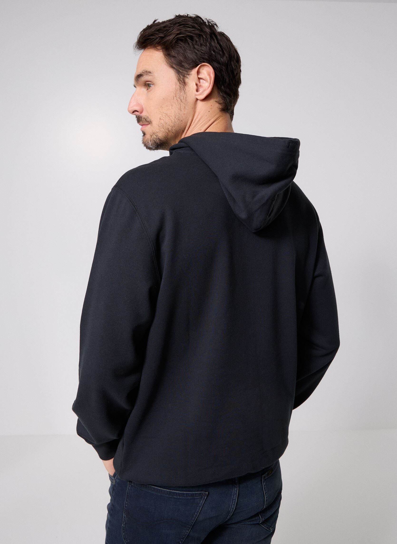 Converse Felpe con cappuccio Chuck Patch Hoodie uomo nero online ...