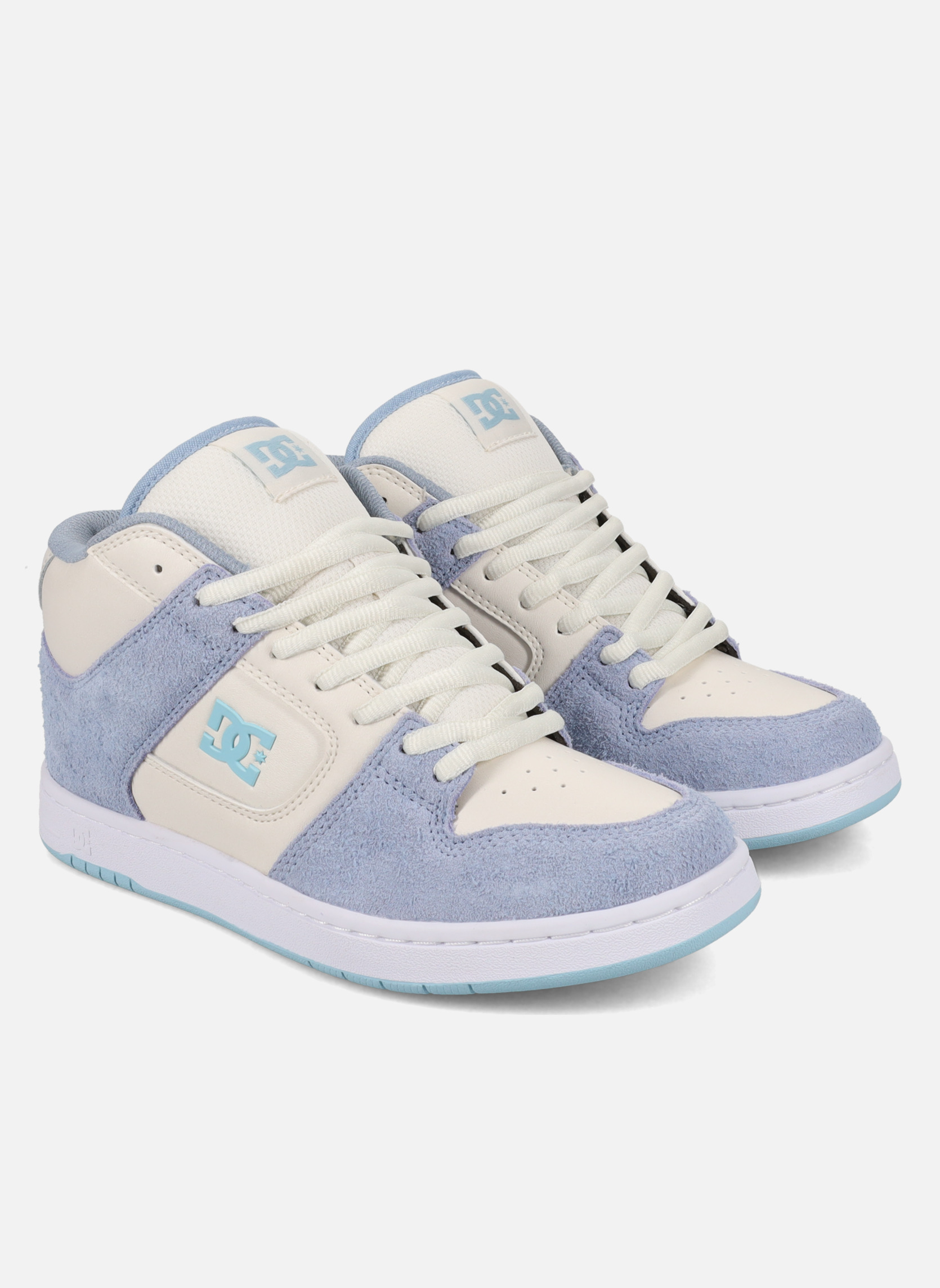 DC Shoes Baskets Chaussures Mid Top en cuir MANTECA 4 MID. femme bleu ...