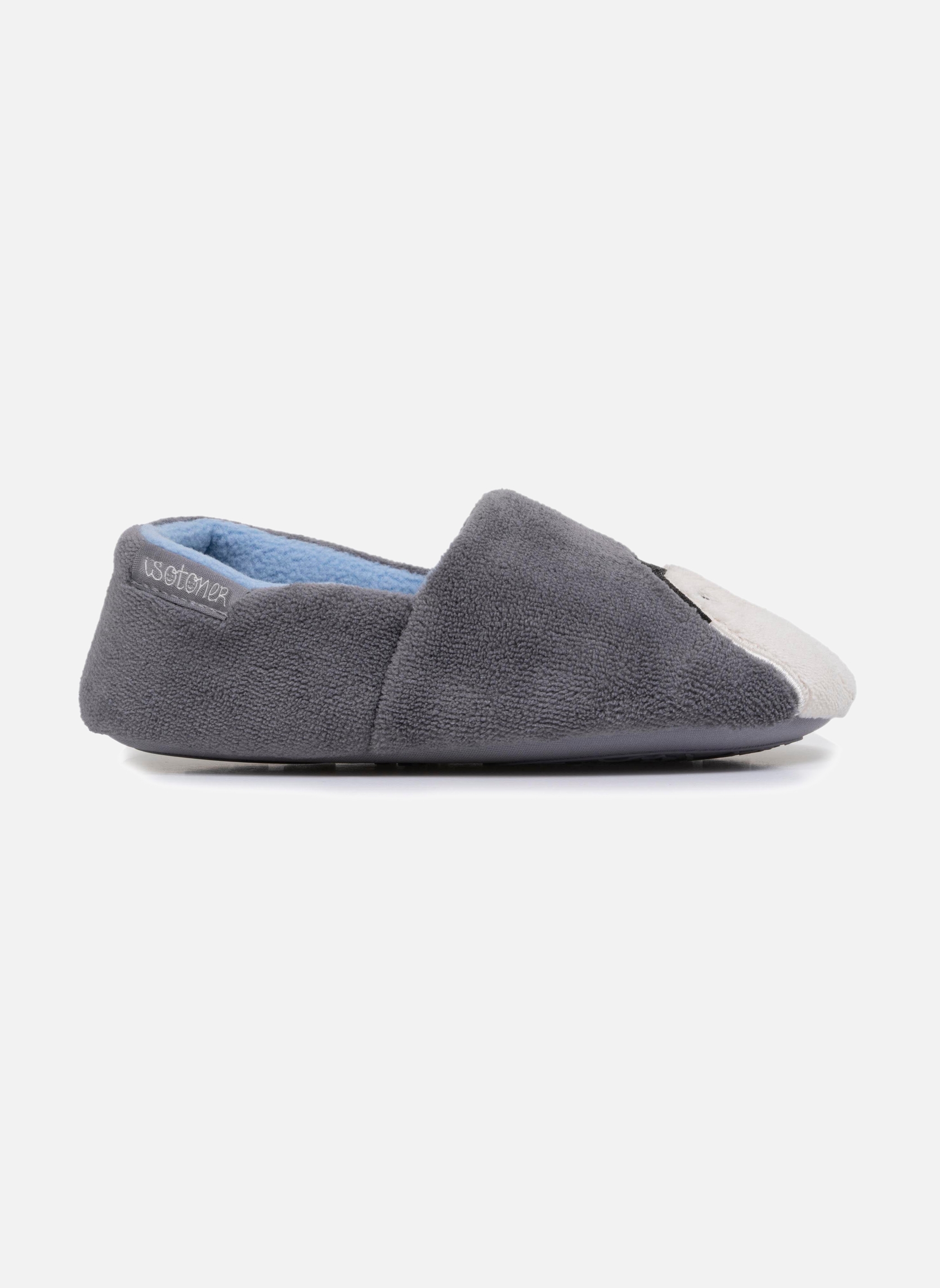 Isotoner Chaussons Chaussons slippers Enfant Gris Pingouin Blanc garçon ...