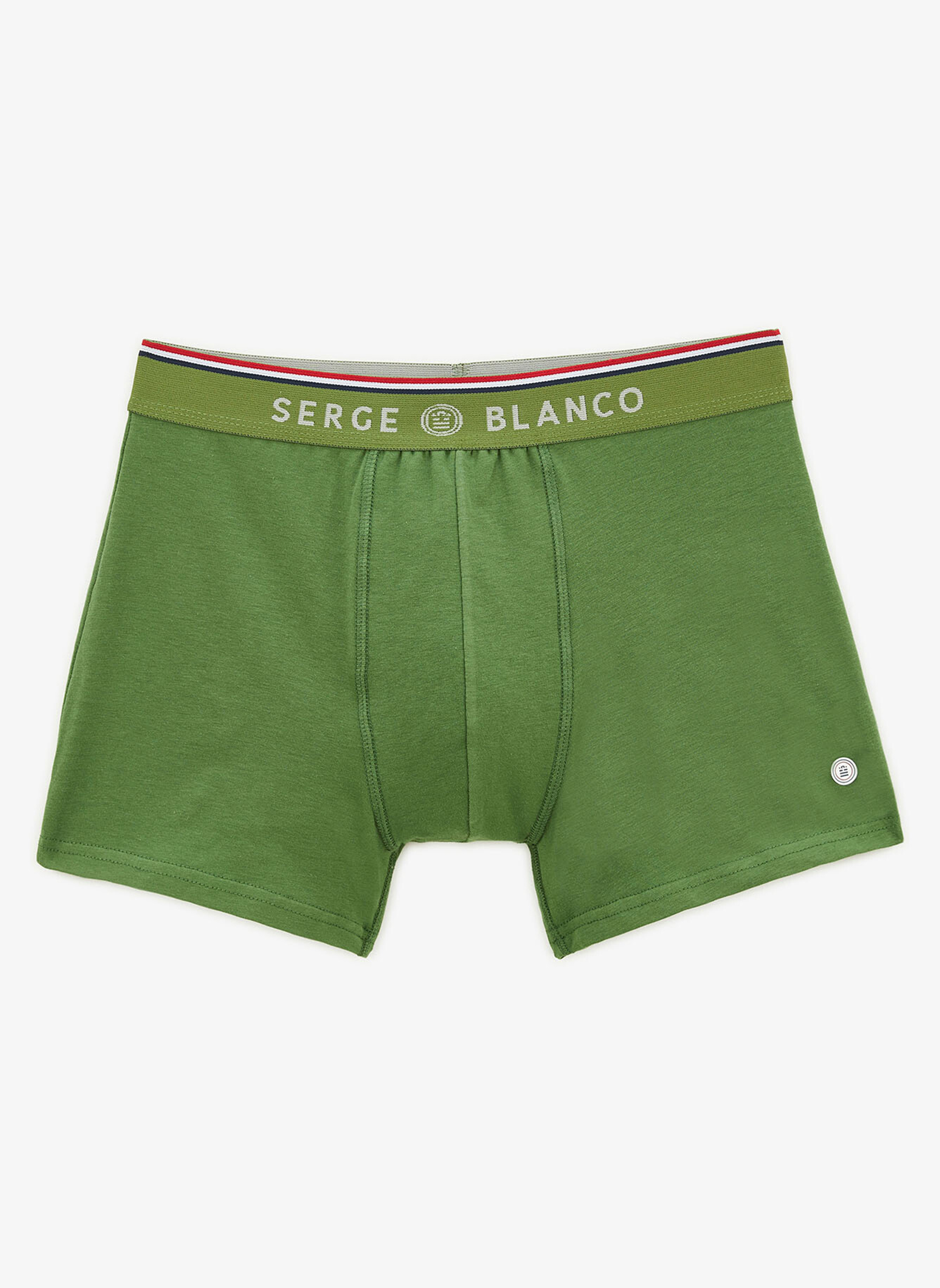 Serge Blanco Boxers Pack de 4 boxers unis en coton coloris assortis multicolore | Sarenza France
