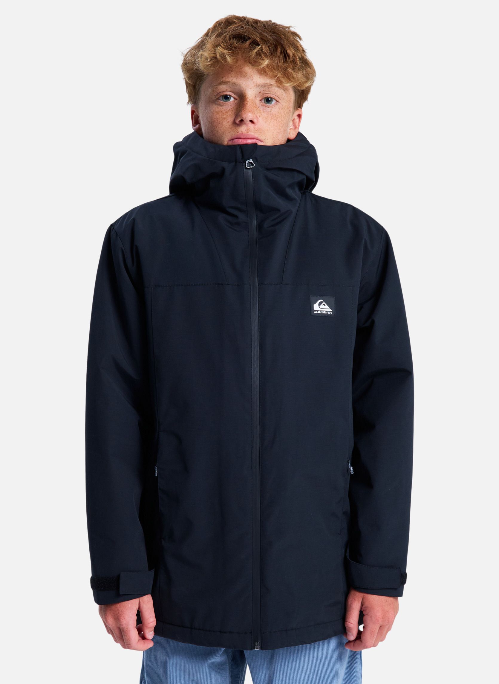 Quiksilver Blousons Veste imperméable à capuche OVERCAST 3K PARKA noir ...