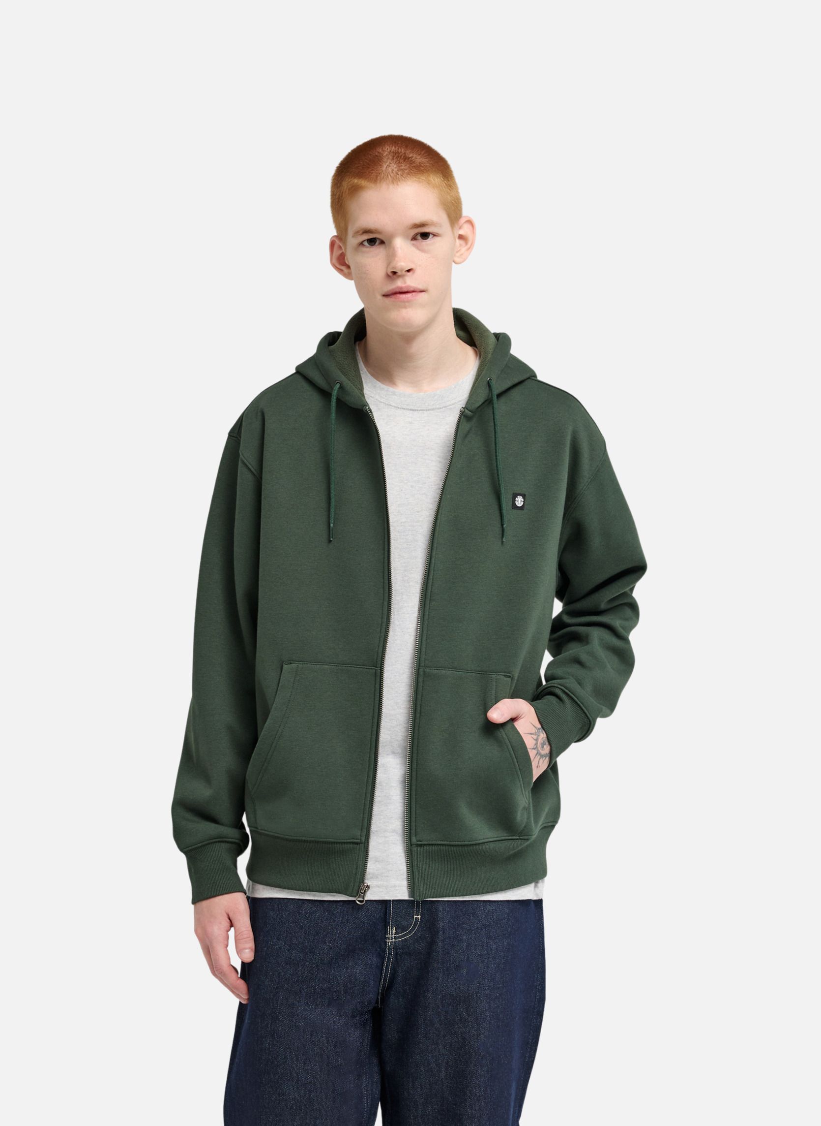 Element Sweats à capuche Icon Rain homme vert | Sarenza France