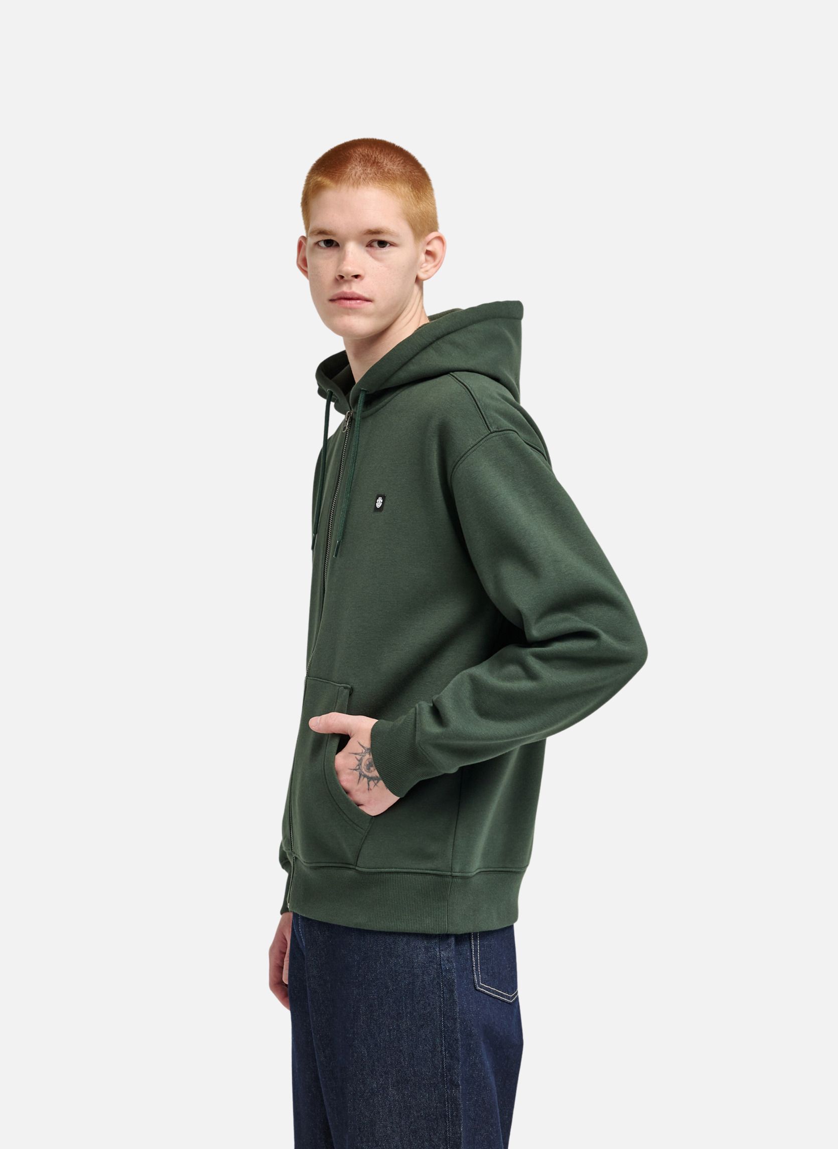 Element Sweats à capuche Icon Rain homme vert | Sarenza France
