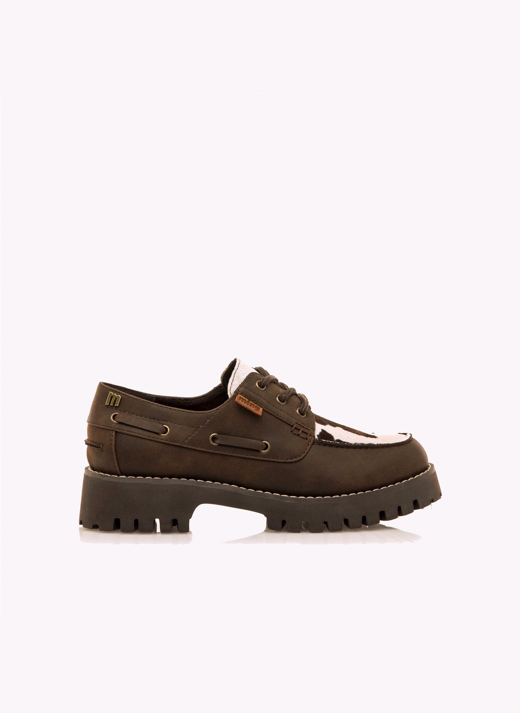 MTNG Richelieus Chaussures plates Femme MTNG LENOX marron 61413 femme ...