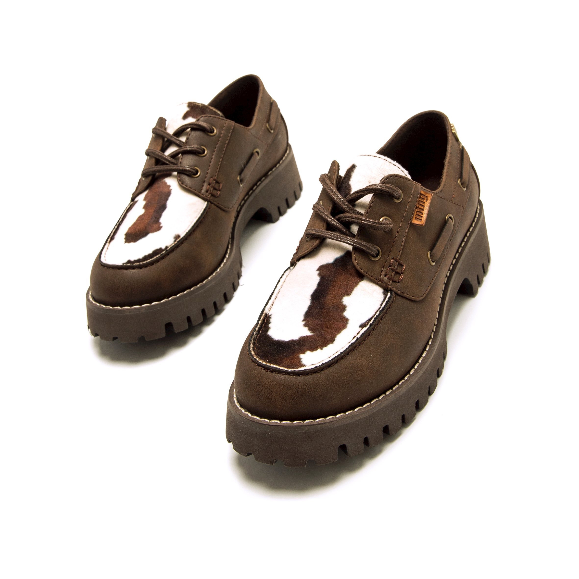MTNG Richelieus Chaussures plates Femme MTNG LENOX marron 61413 femme ...