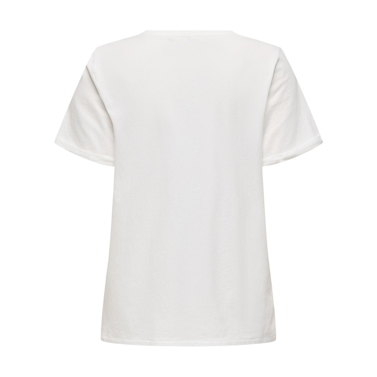 ONLY Tee-shirts manches courtes T-shirt en coton biologique blanc uni ...