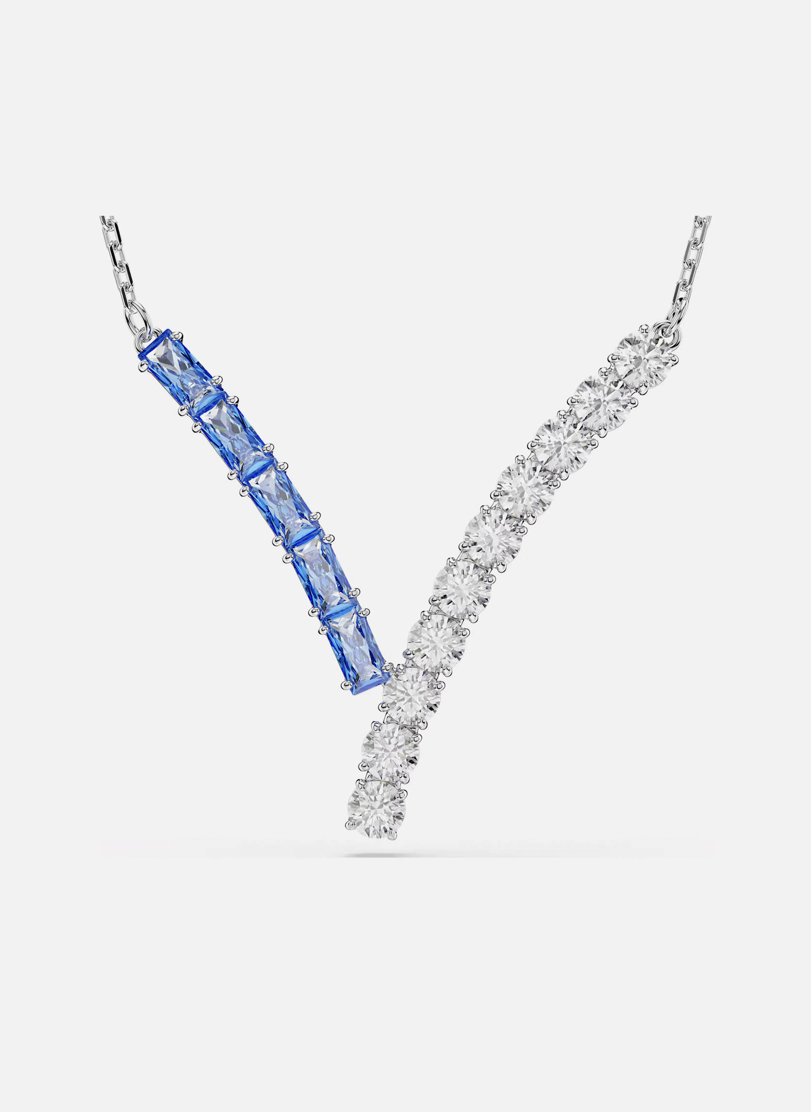 Swarovski Colliers Collier Swarovski Matrix bleu argent | Sarenza France