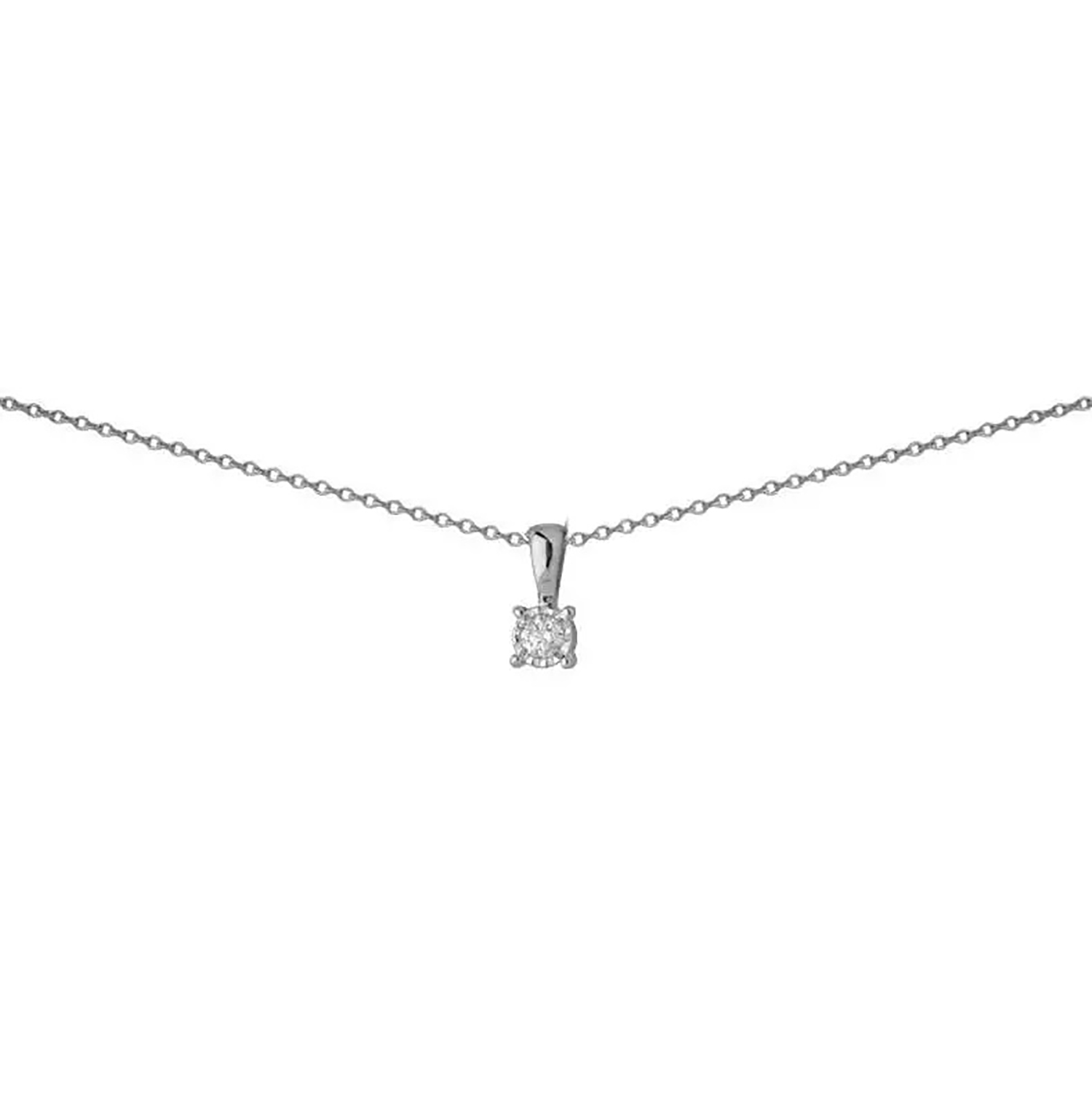Brillaxis Colliers Collier Brillaxis solitaire diamant or blanc femme ...