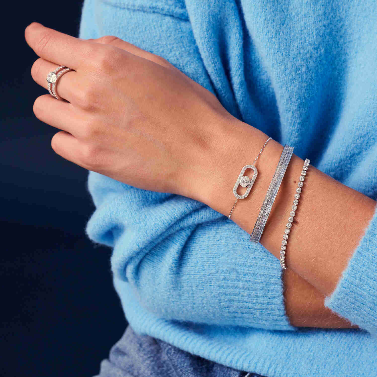 Sif Jakobs Bracelets Bracelet jonc SIF JAKOBS FELLINE CONCAVO oxydes de ...