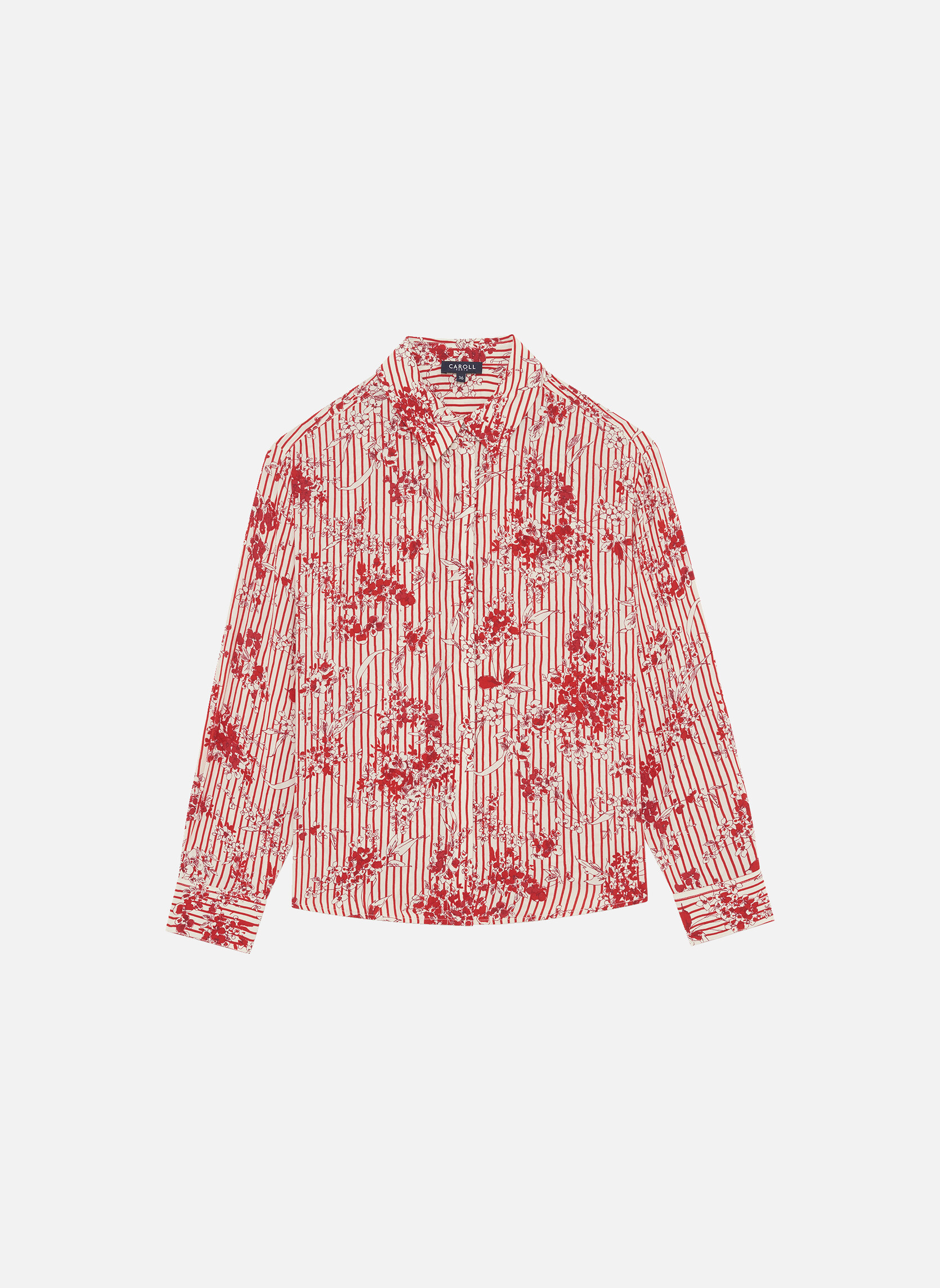 Caroll Chemises manches longues Chemises - 252C-CABY3 femme rouge ...