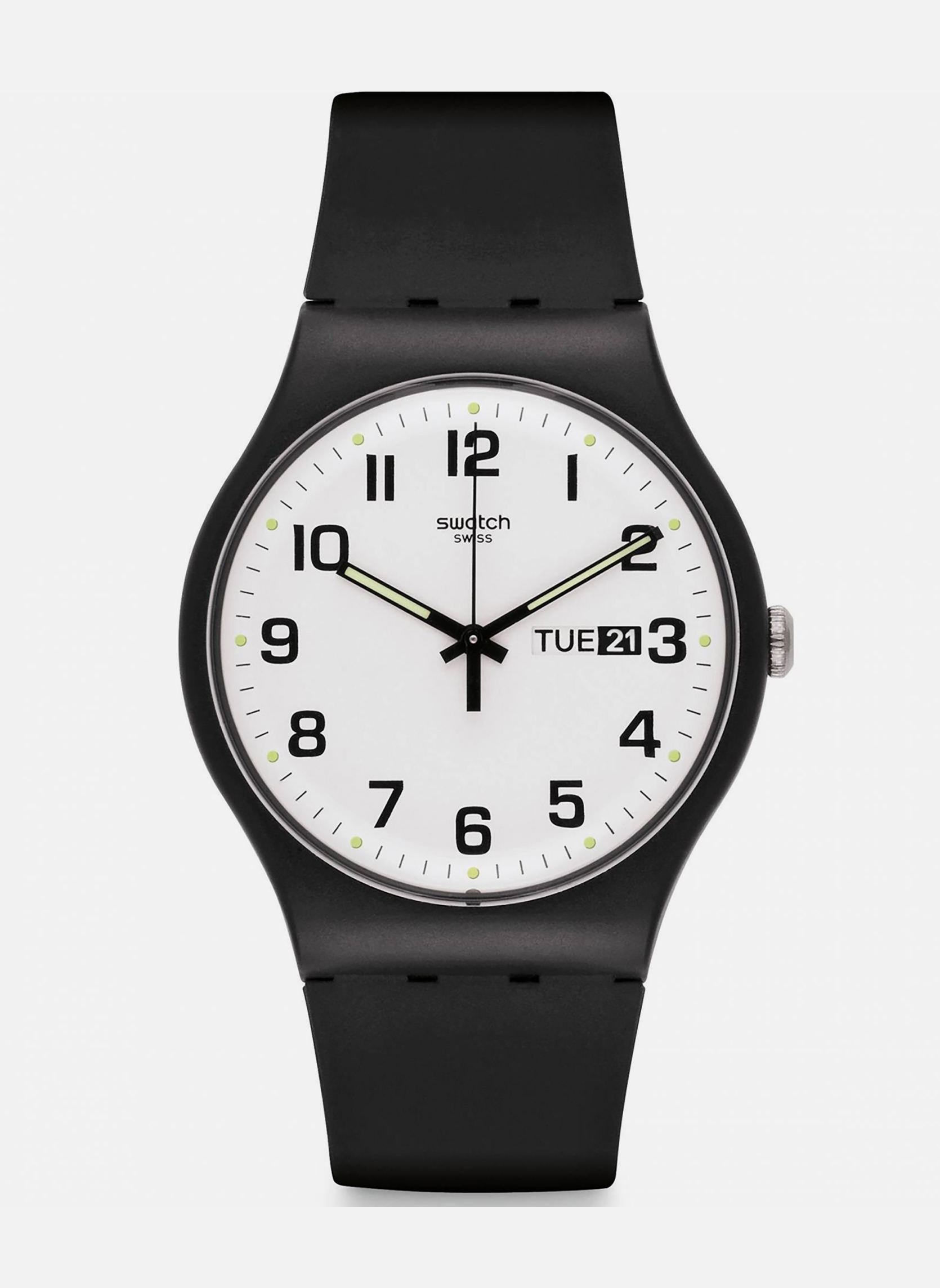 Swatch Montres Montre Swatch Originals Gent Once Again femme noir ...