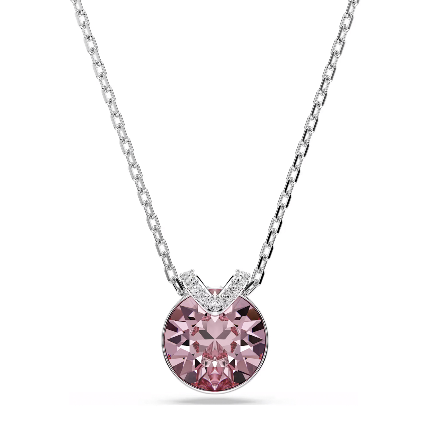 Swarovski Colliers Collier Swarovski Bella V rose femme argent ...