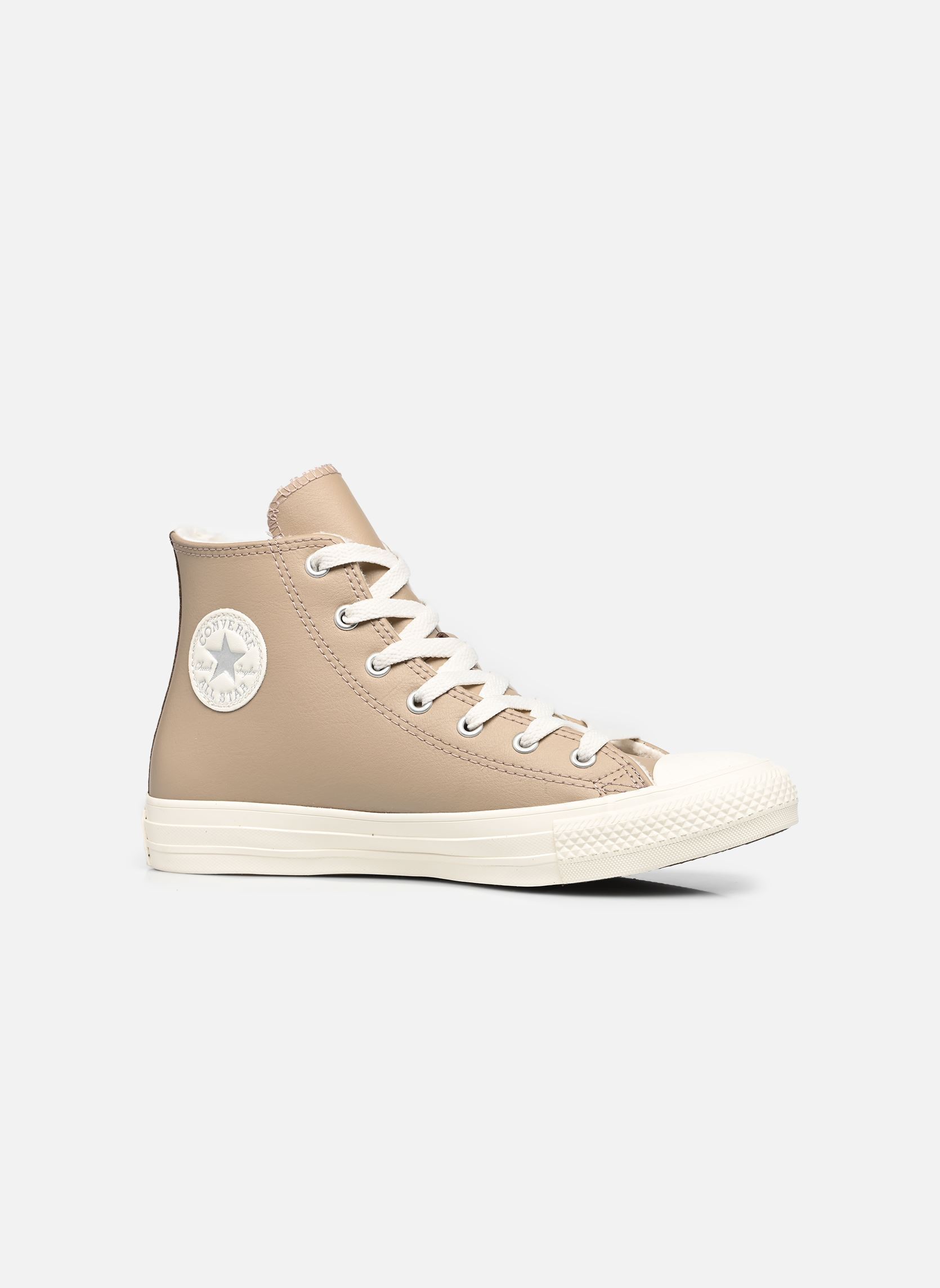 Converse Sneaker Chuck Taylor All Star Leather + Fuzzy-Lining Hi J ...