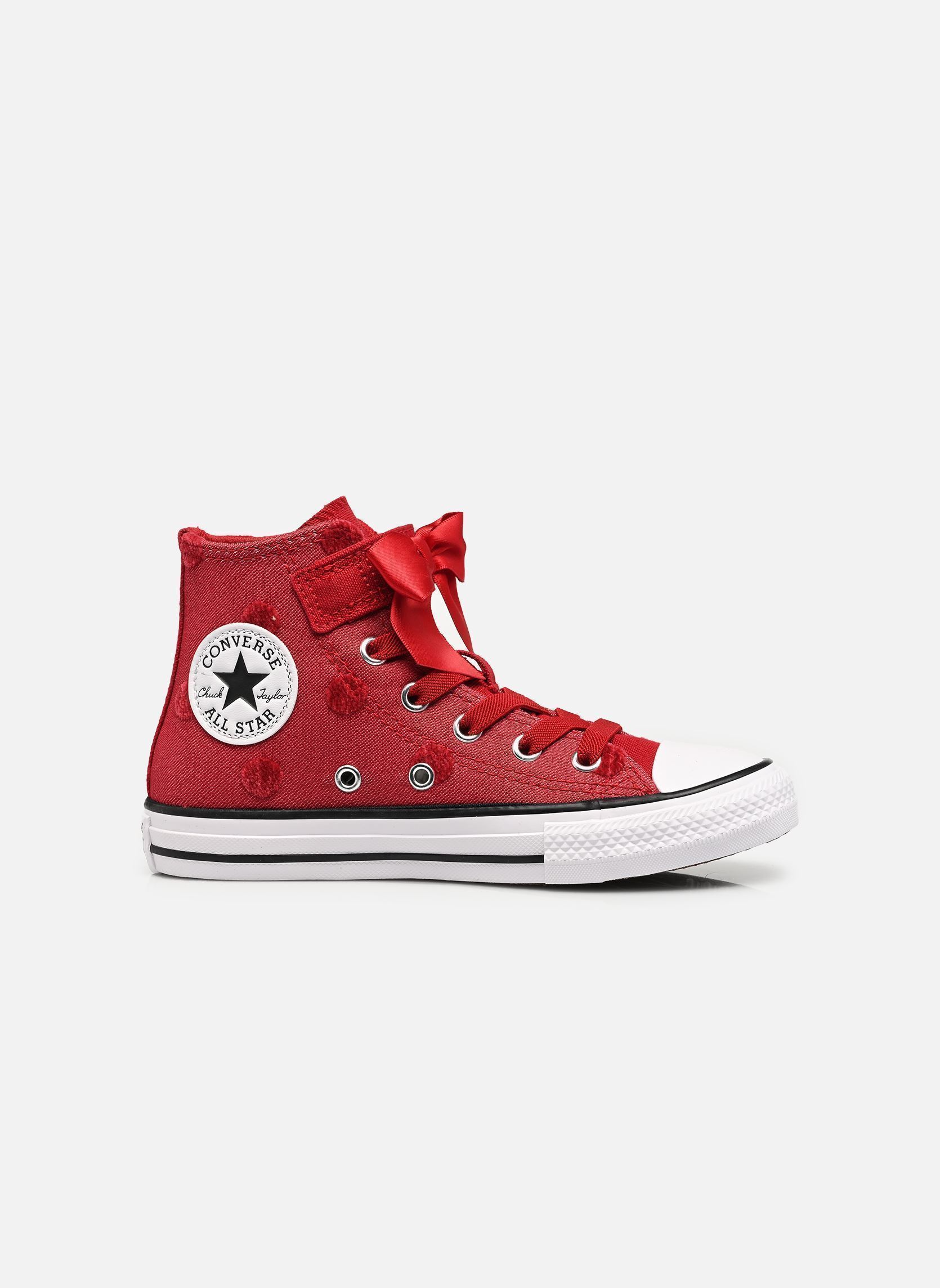 Converse Sneakers Chuck Taylor All Star Bow Easy On Hi C meisjes rood ...