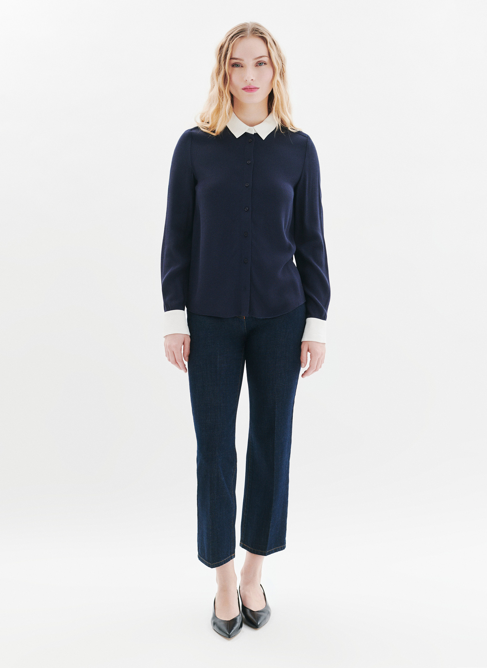 Caroll Chemises manches longues Chemises - 252C-CBRENDON femme bleu ...