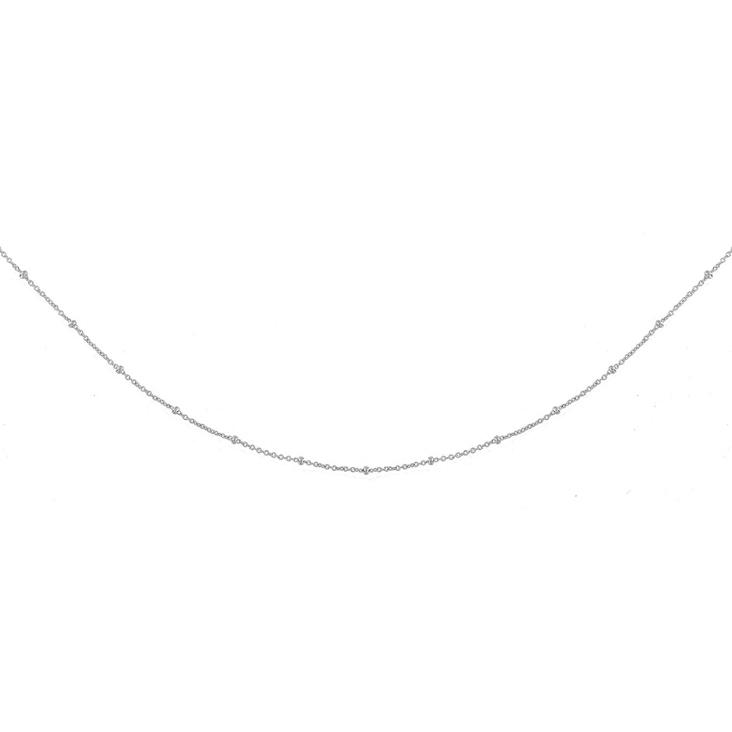 Brillaxis Colliers Chaine boule or blanc 750/1000 femme argent ...